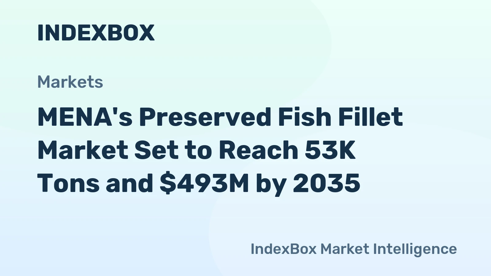 MENA's Preserved Fish Fillet Market Set to Reach 53K Tons and $493M by 2035