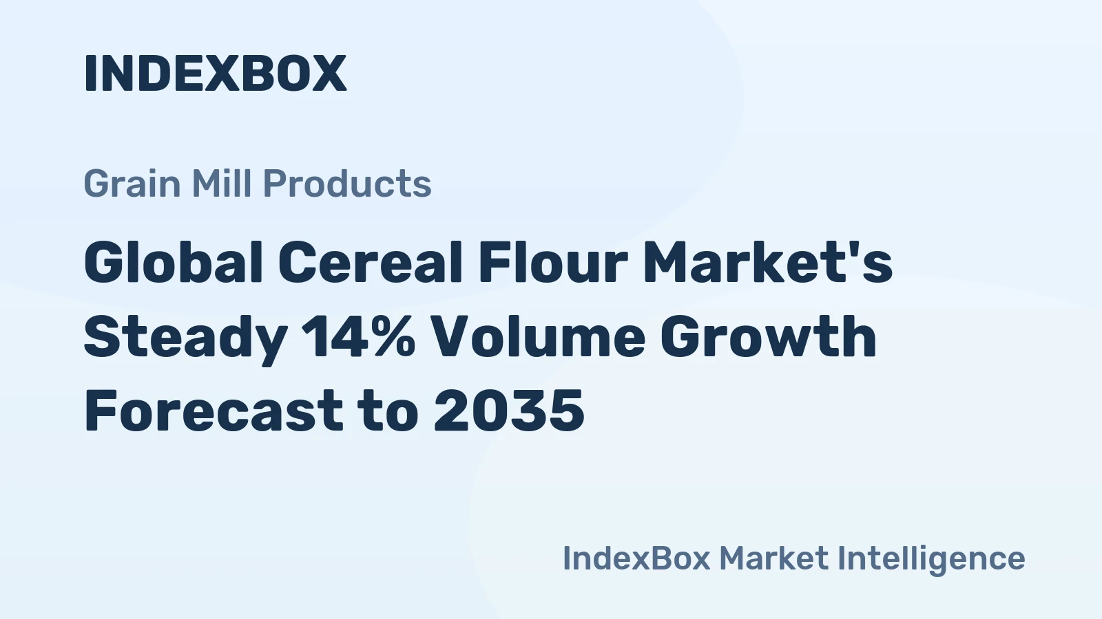 Global Cereal Flour Market's Steady 14% Volume Growth Forecast to 2035
