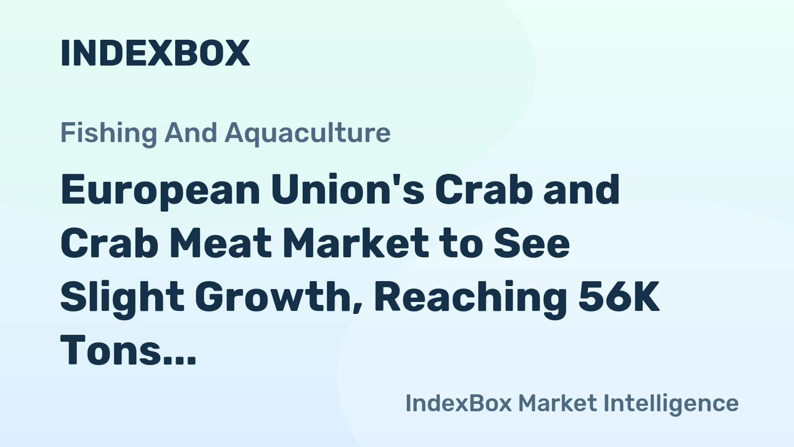European Union's Crab and Crab Meat Market to See Slight Growth, Reaching 56K Tons and $605M by 2035