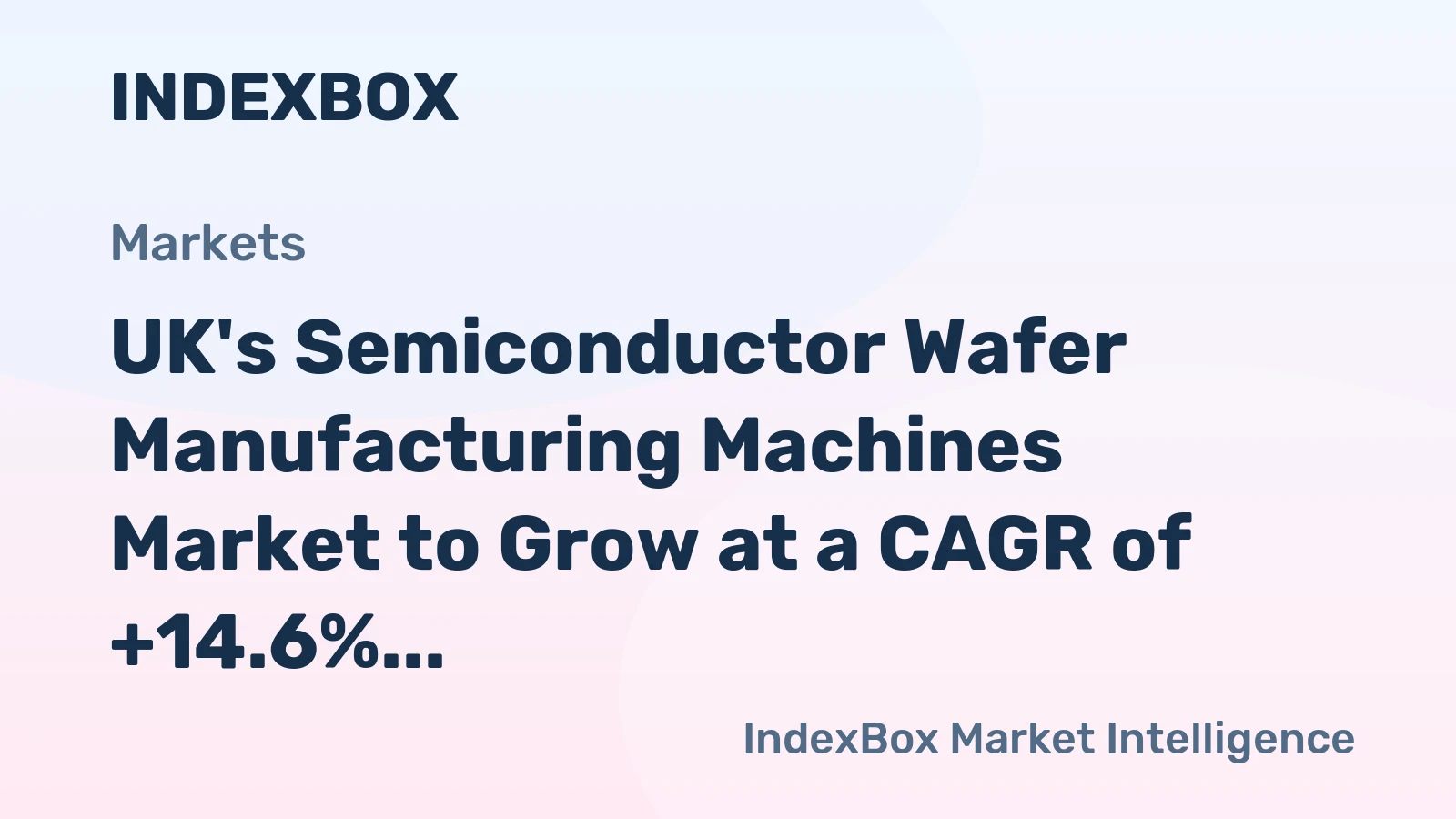 UK's Semiconductor Wafer Manufacturing Machines Market to Grow at a CAGR of +14.6% from 2024-2035, Expected to Reach 25K Units