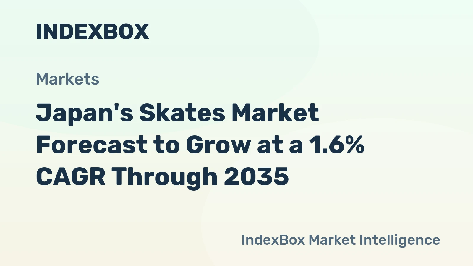 Japan's Skates Market Forecast to Grow at a 1.6% CAGR Through 2035