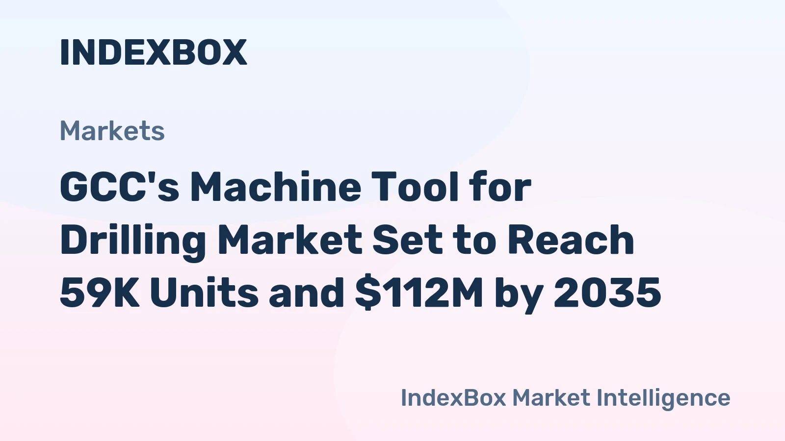 GCC's Machine Tool for Drilling Market Set to Reach 59K Units and $112M by 2035