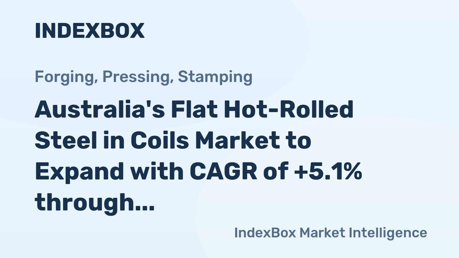 Australia's Flat Hot-Rolled Steel in Coils Market to Expand with CAGR of +5.1% through 2035