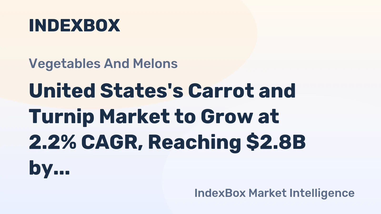 United States's Carrot and Turnip Market to Grow at 2.2% CAGR, Reaching $2.8B by 2035 on Steady Demand