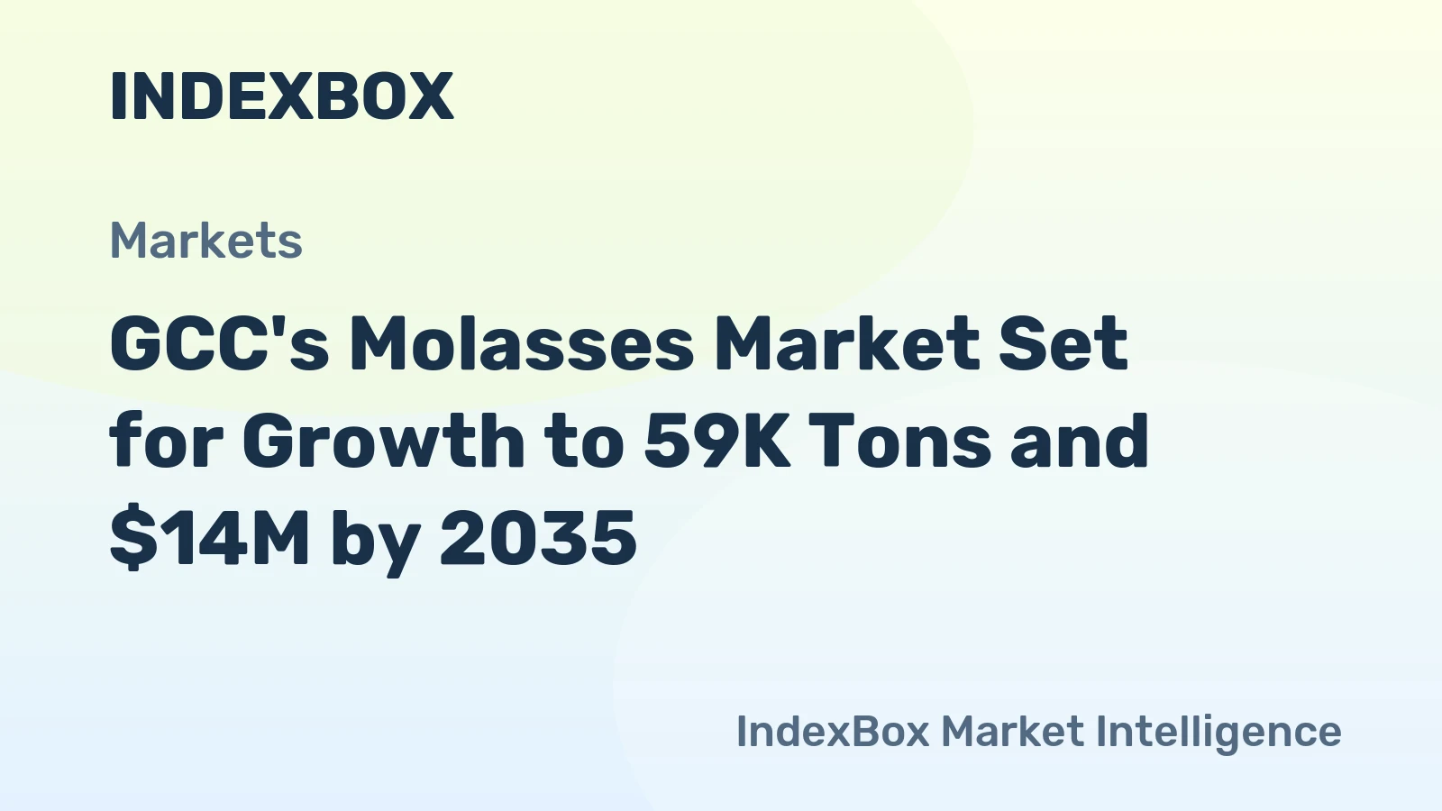 GCC's Molasses Market Set for Growth to 59K Tons and $14M by 2035