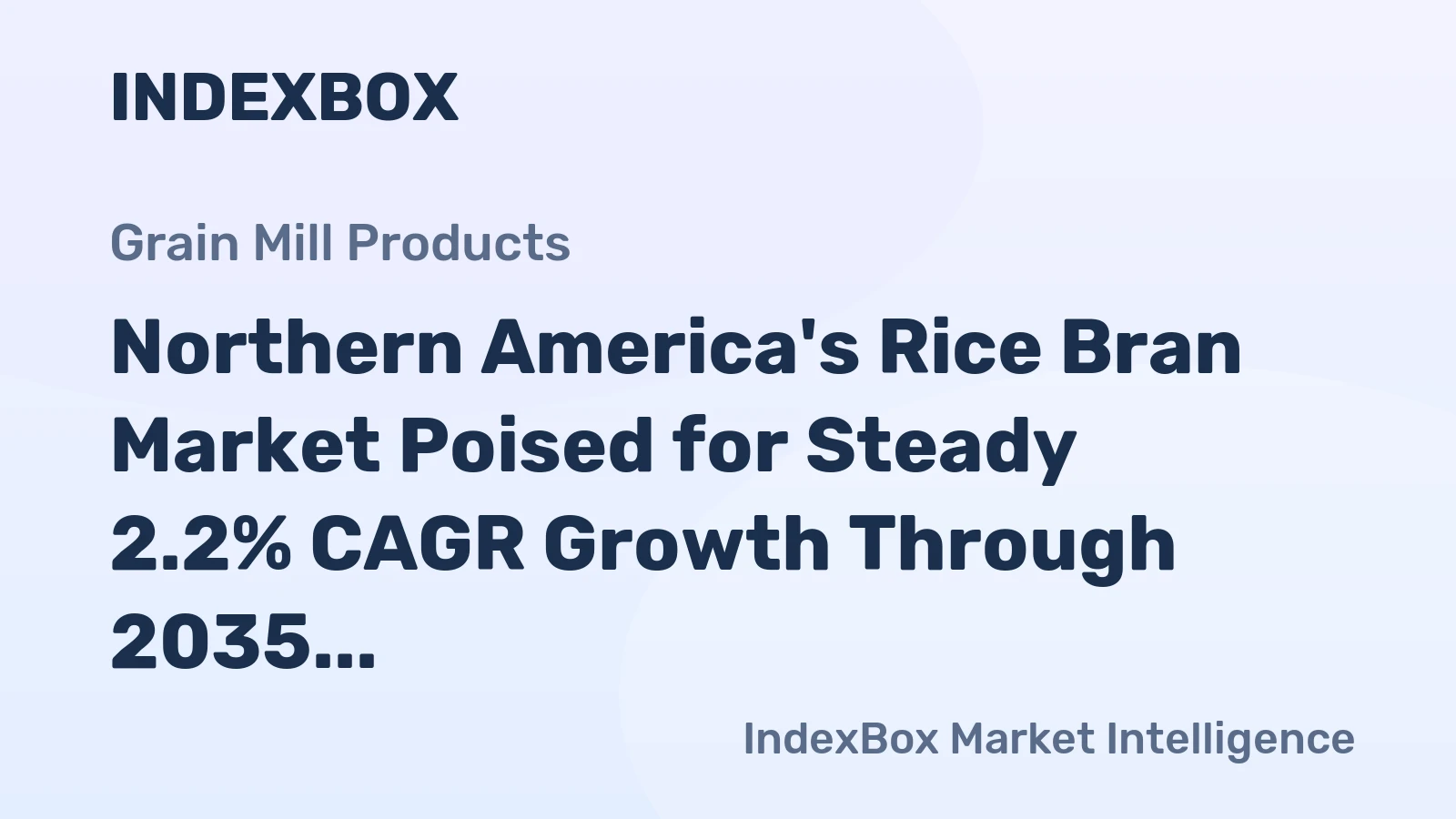 Northern America's Rice Bran Market Poised for Steady 2.2% CAGR Growth Through 2035
