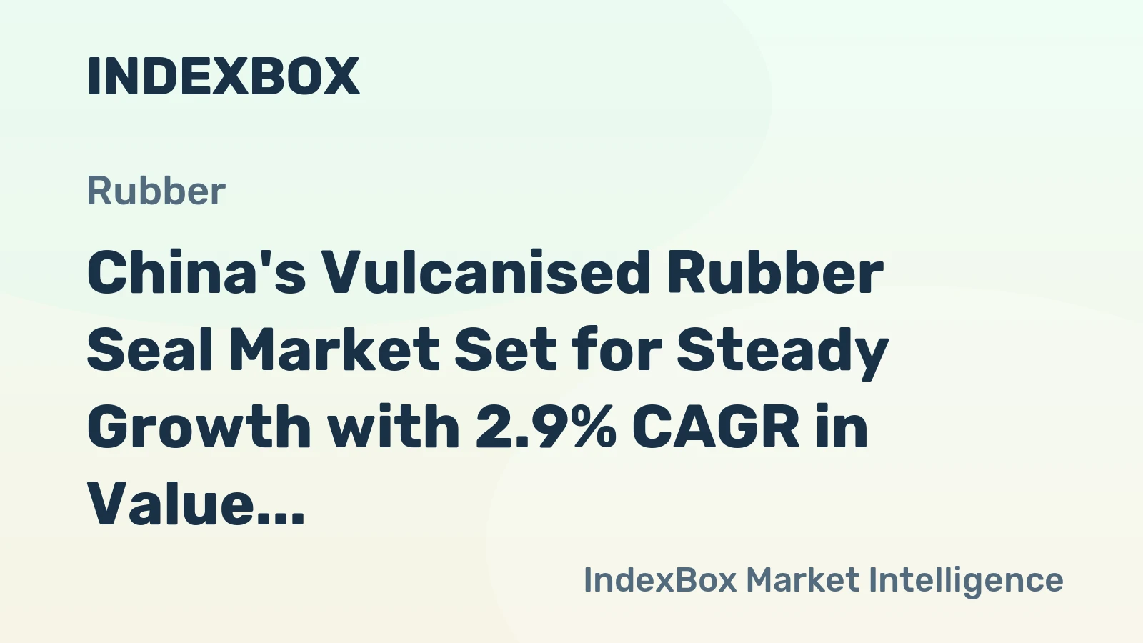 China's Vulcanised Rubber Seal Market Set for Steady Growth with 2.9% CAGR in Value Through 2035