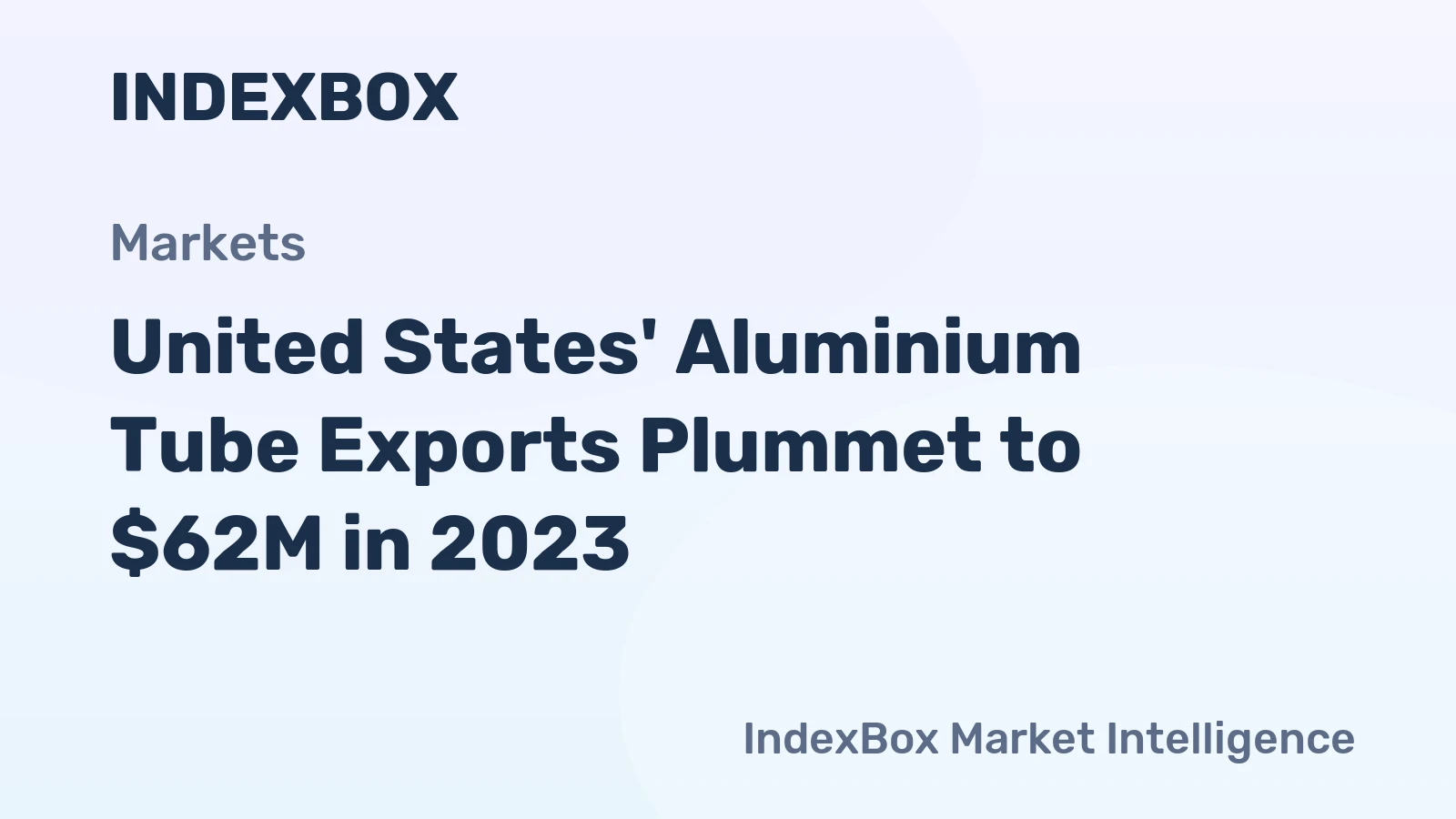 United States' Aluminium Tube Exports Plummet to $62M in 2023