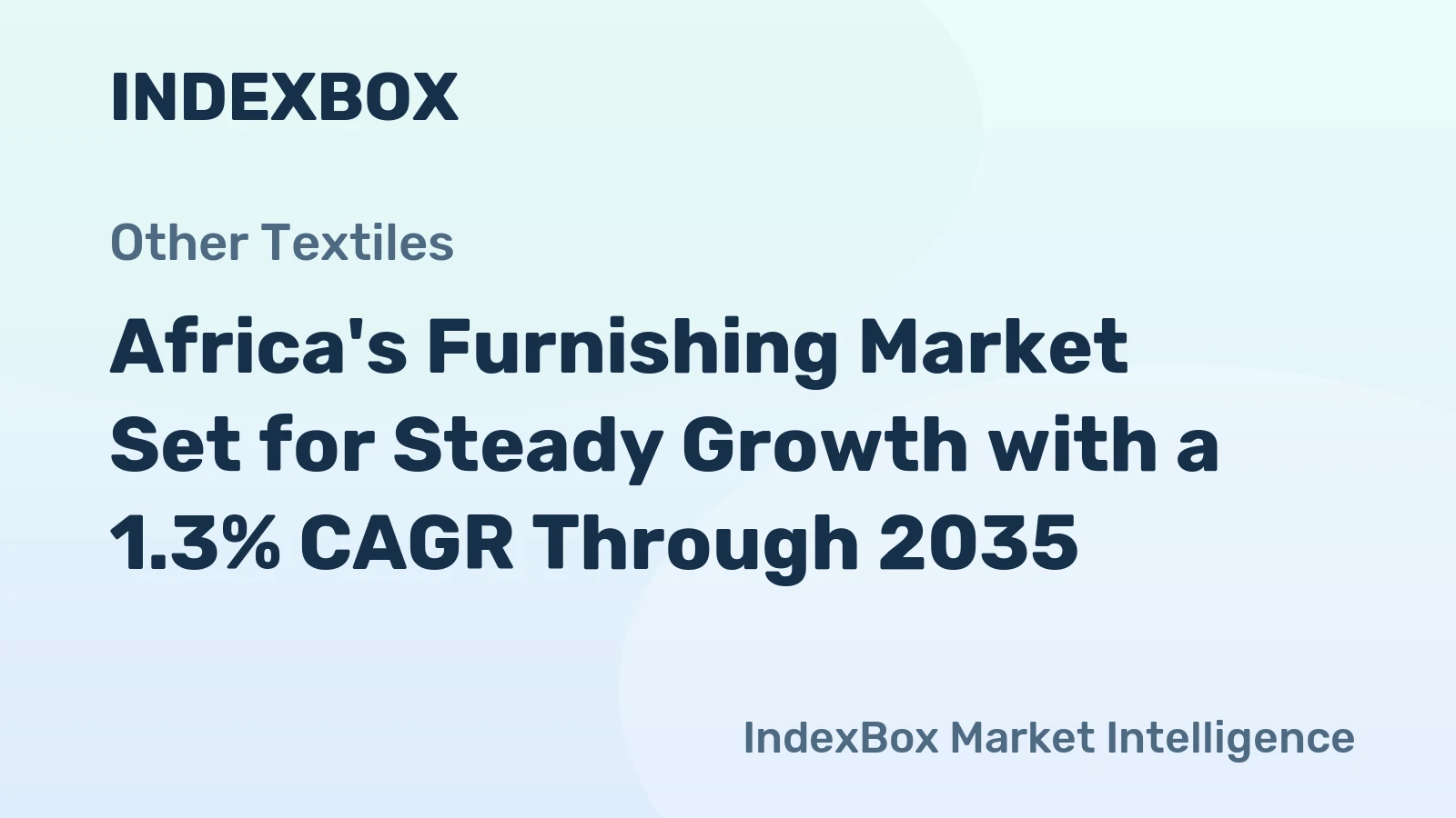 Africa's Furnishing Market Set for Steady Growth with a 1.3% CAGR Through 2035