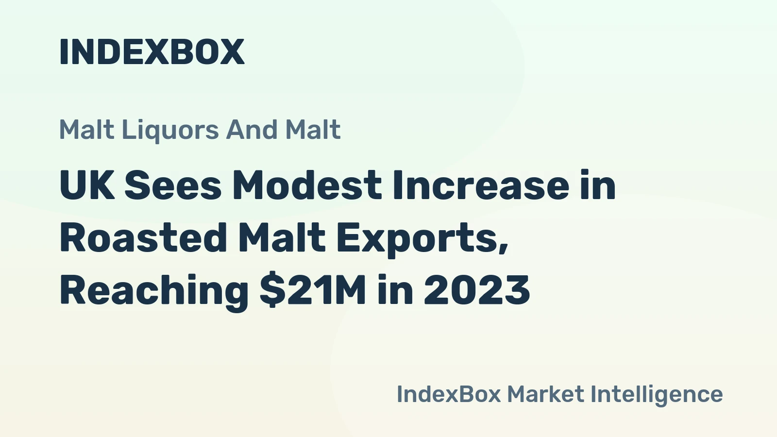 UK Sees Modest Increase in Roasted Malt Exports, Reaching $21M in 2023