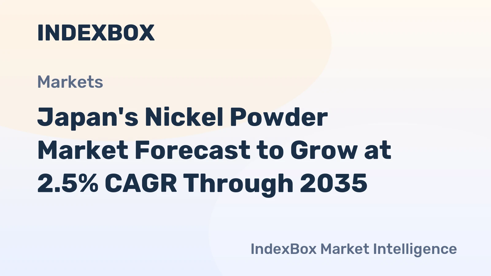 Japan's Nickel Powder Market Forecast to Grow at 2.5% CAGR Through 2035
