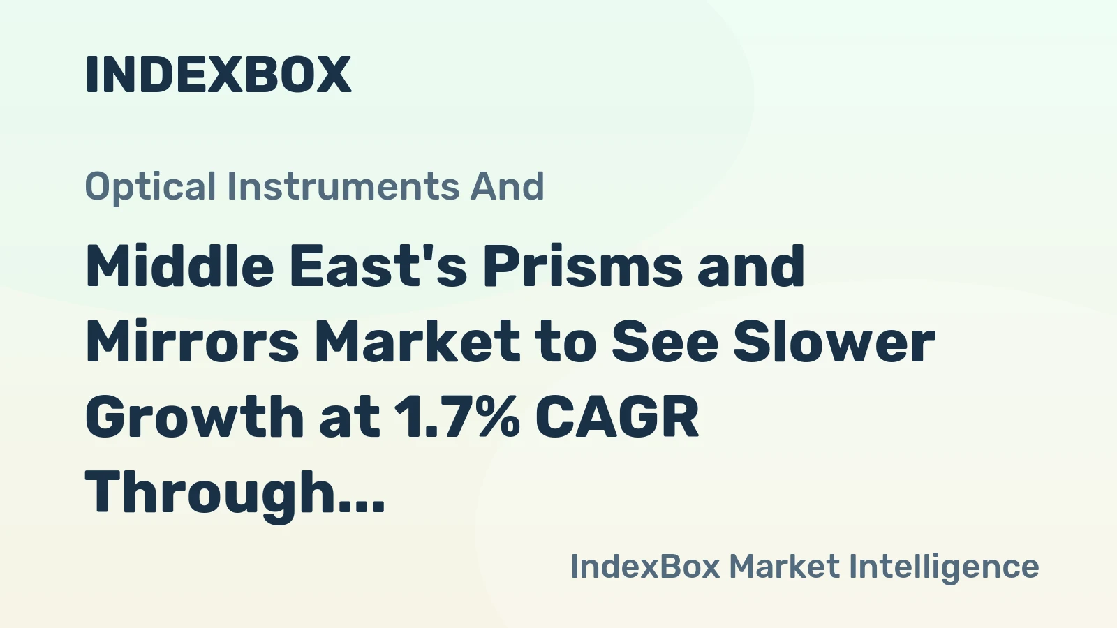 Middle East's Prisms and Mirrors Market to See Slower Growth at 1.7% CAGR Through 2035