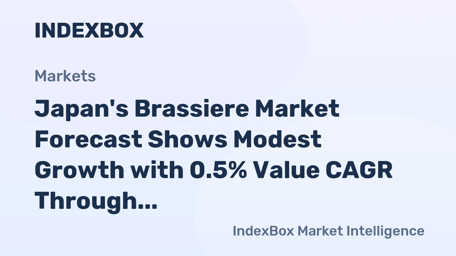 Japan's Brassiere Market Forecast Shows Modest Growth with 0.5% Value CAGR Through 2035