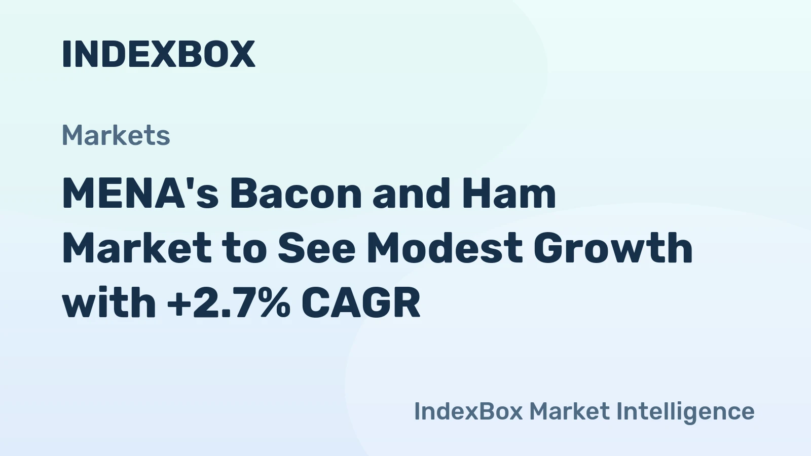 MENA's Bacon and Ham Market to See Modest Growth with +2.7% CAGR
