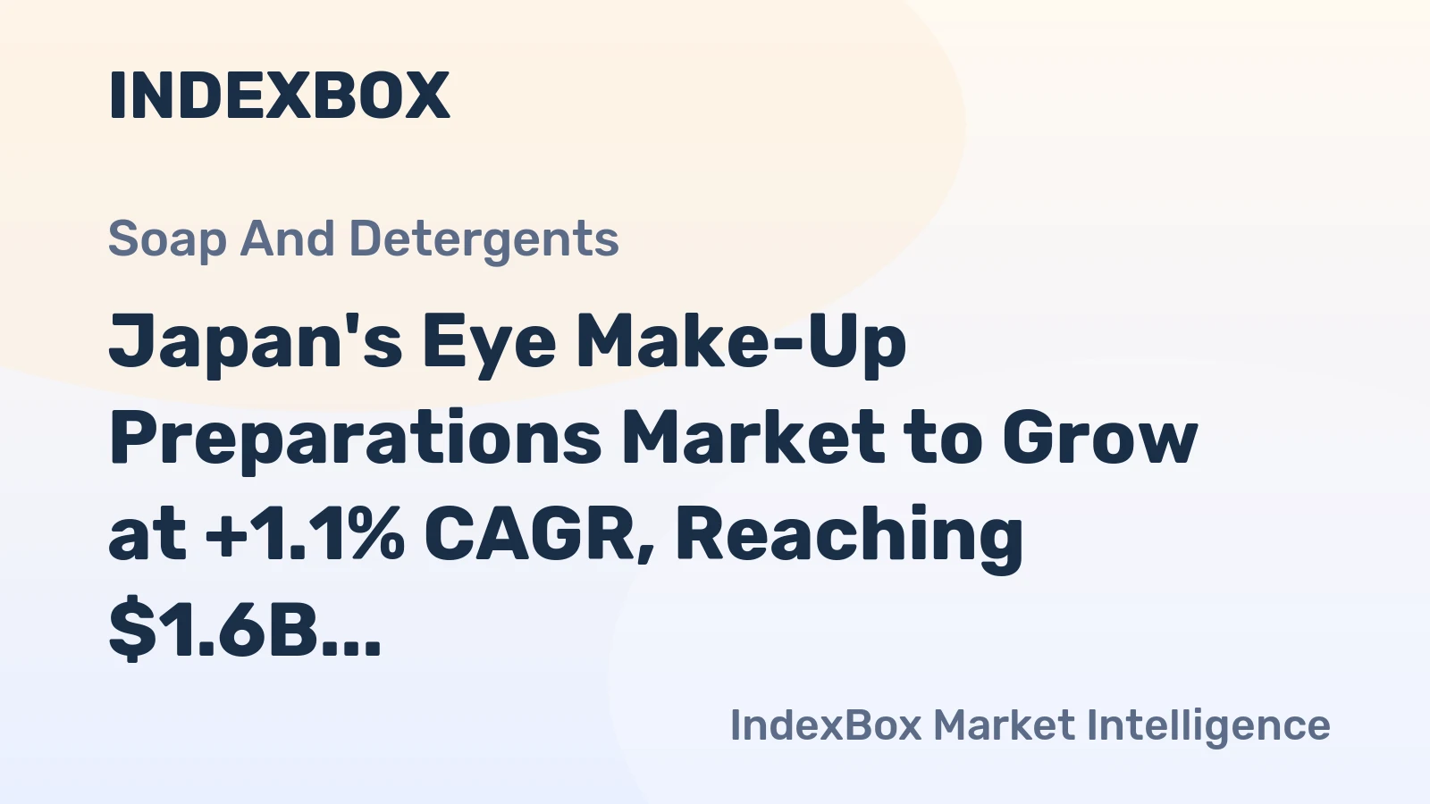 Japan's Eye Make-Up Preparations Market to Grow at +1.1% CAGR, Reaching $1.6B by 2035