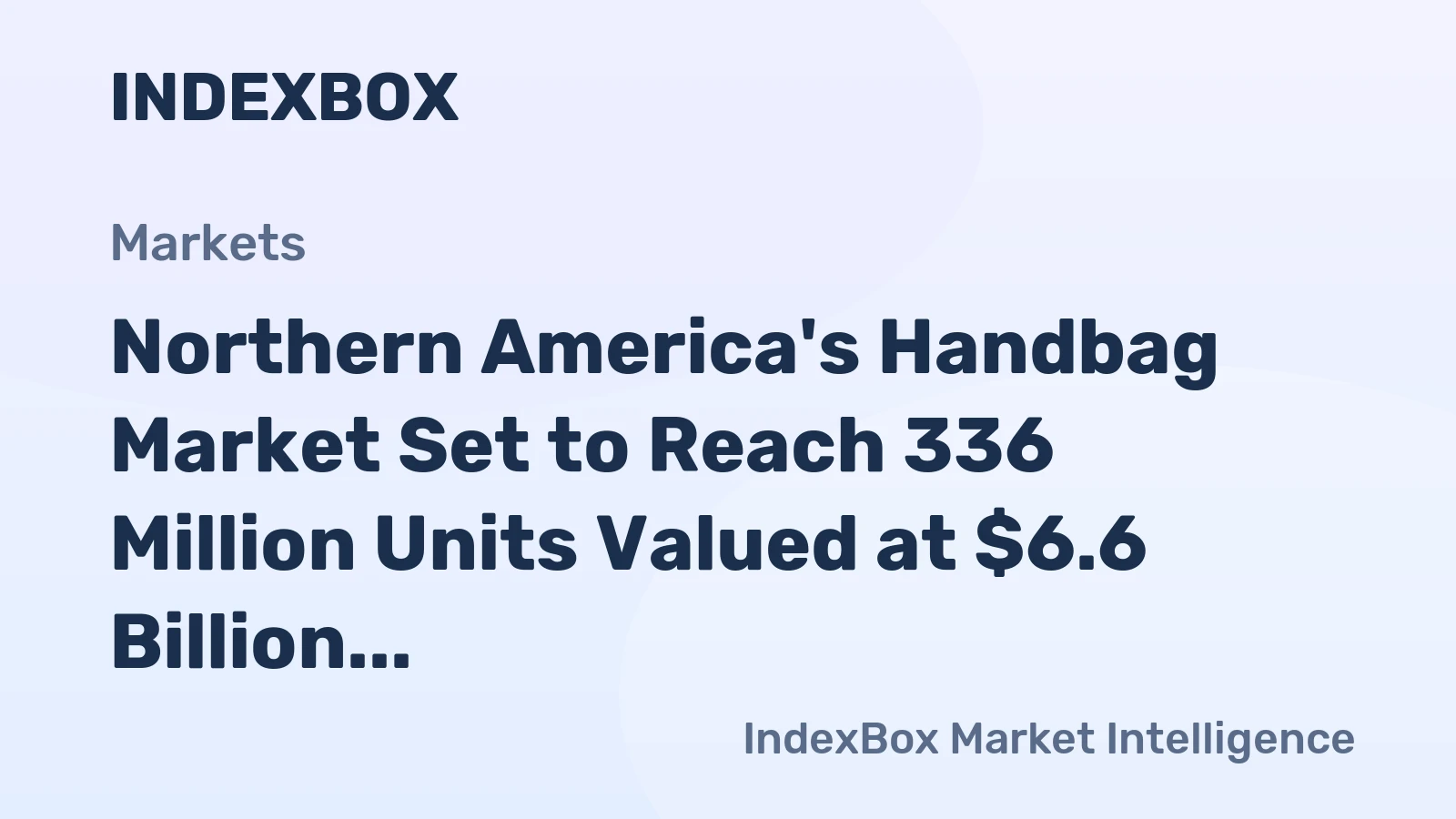 Northern America's Handbag Market Set to Reach 336 Million Units Valued at $6.6 Billion by 2035