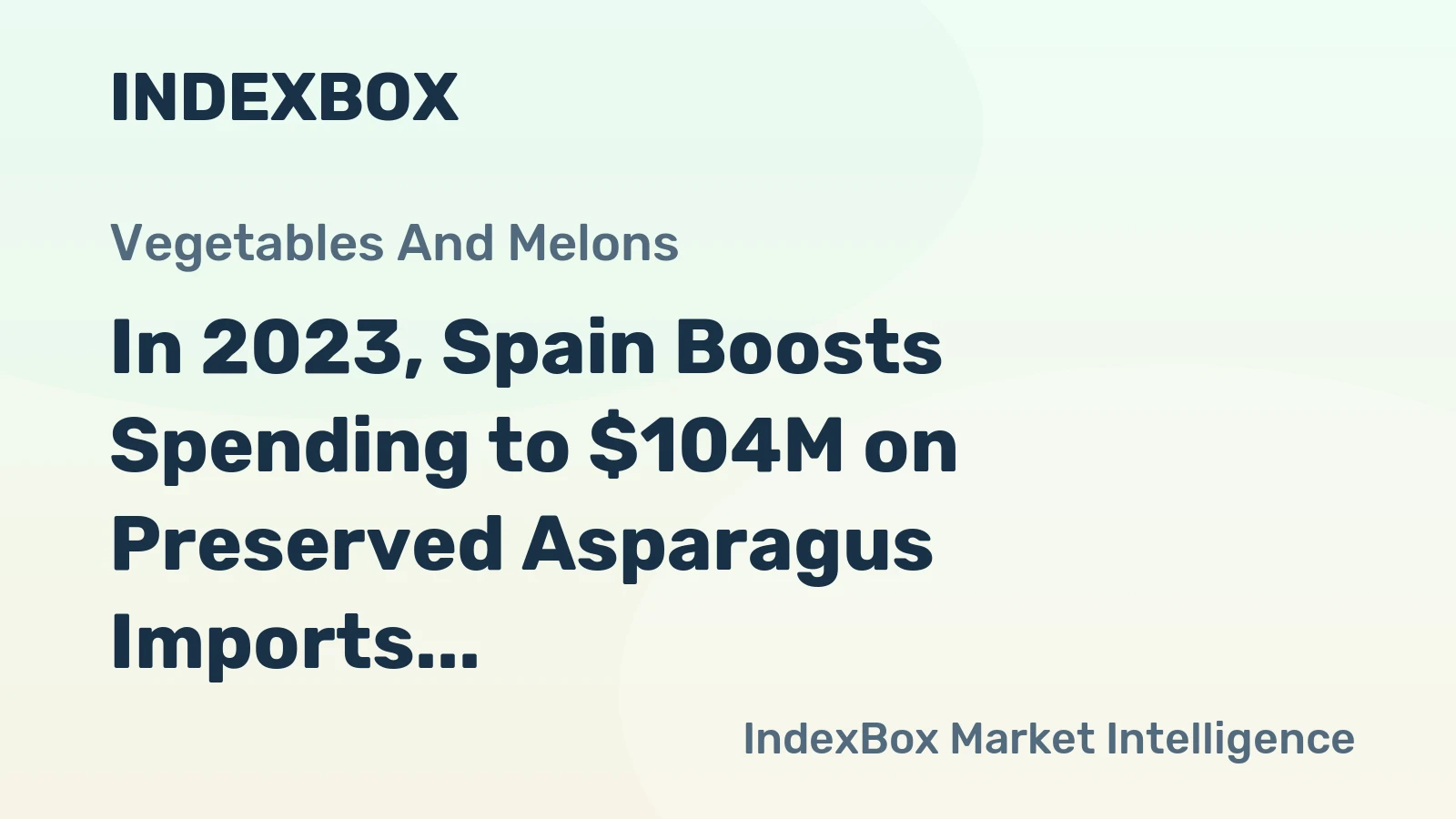 In 2023, Spain Boosts Spending to $104M on Preserved Asparagus Imports