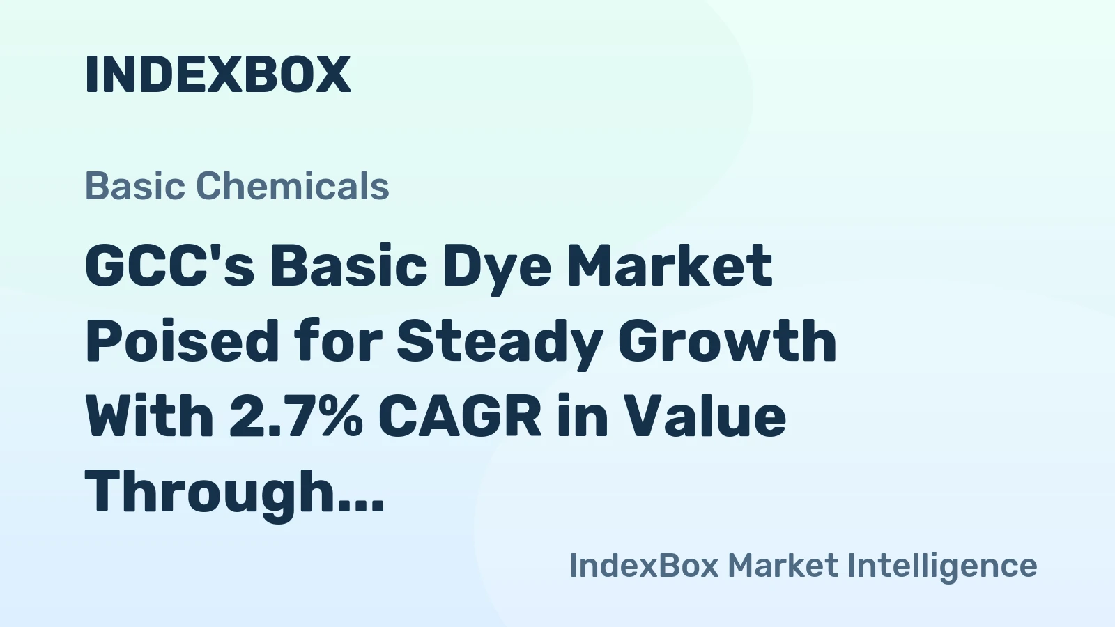 GCC's Basic Dye Market Poised for Steady Growth With 2.7% CAGR in Value Through 2035