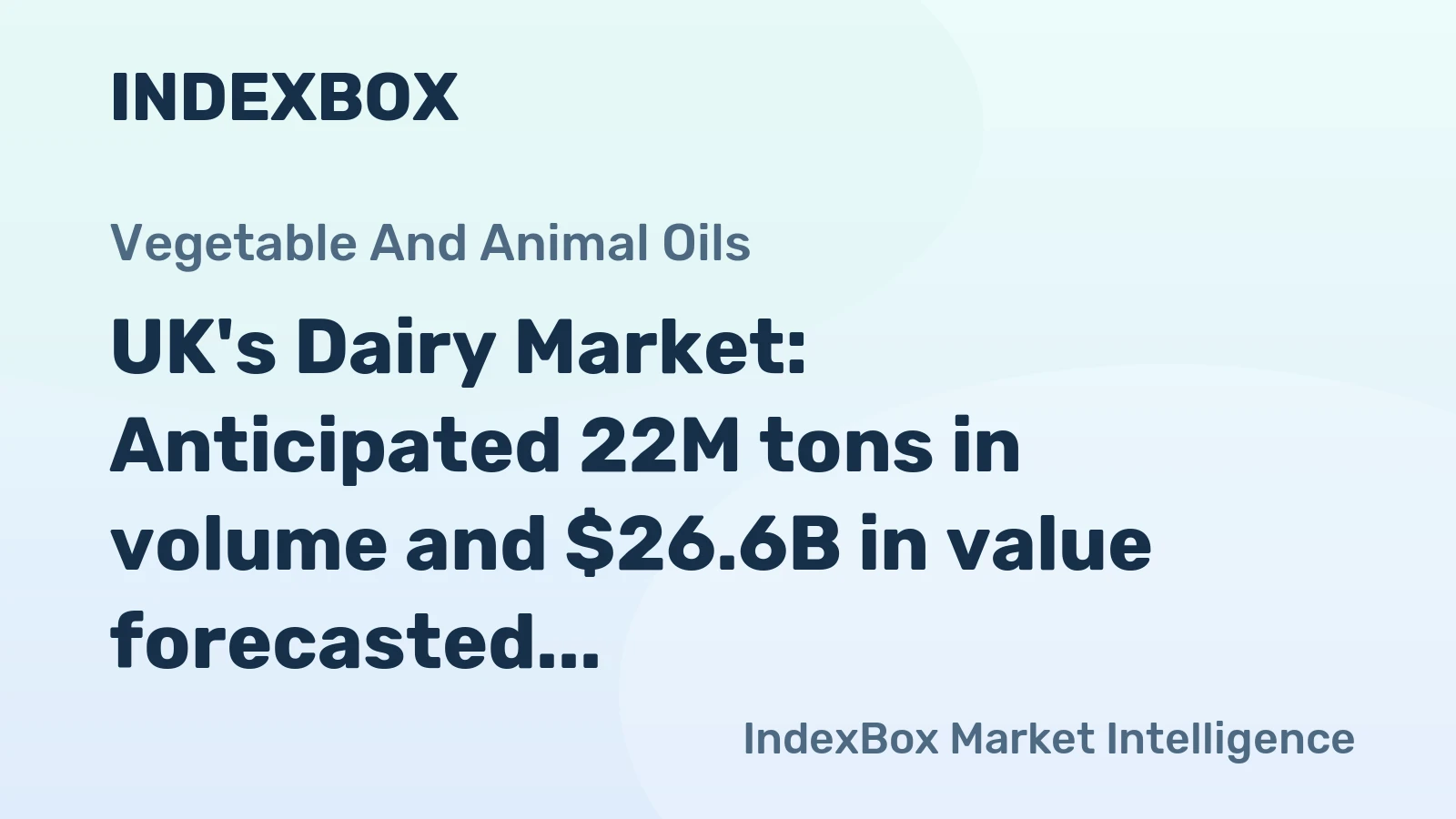 UK's Dairy Market: Anticipated 22M tons in volume and $26.6B in value forecasted by 2035