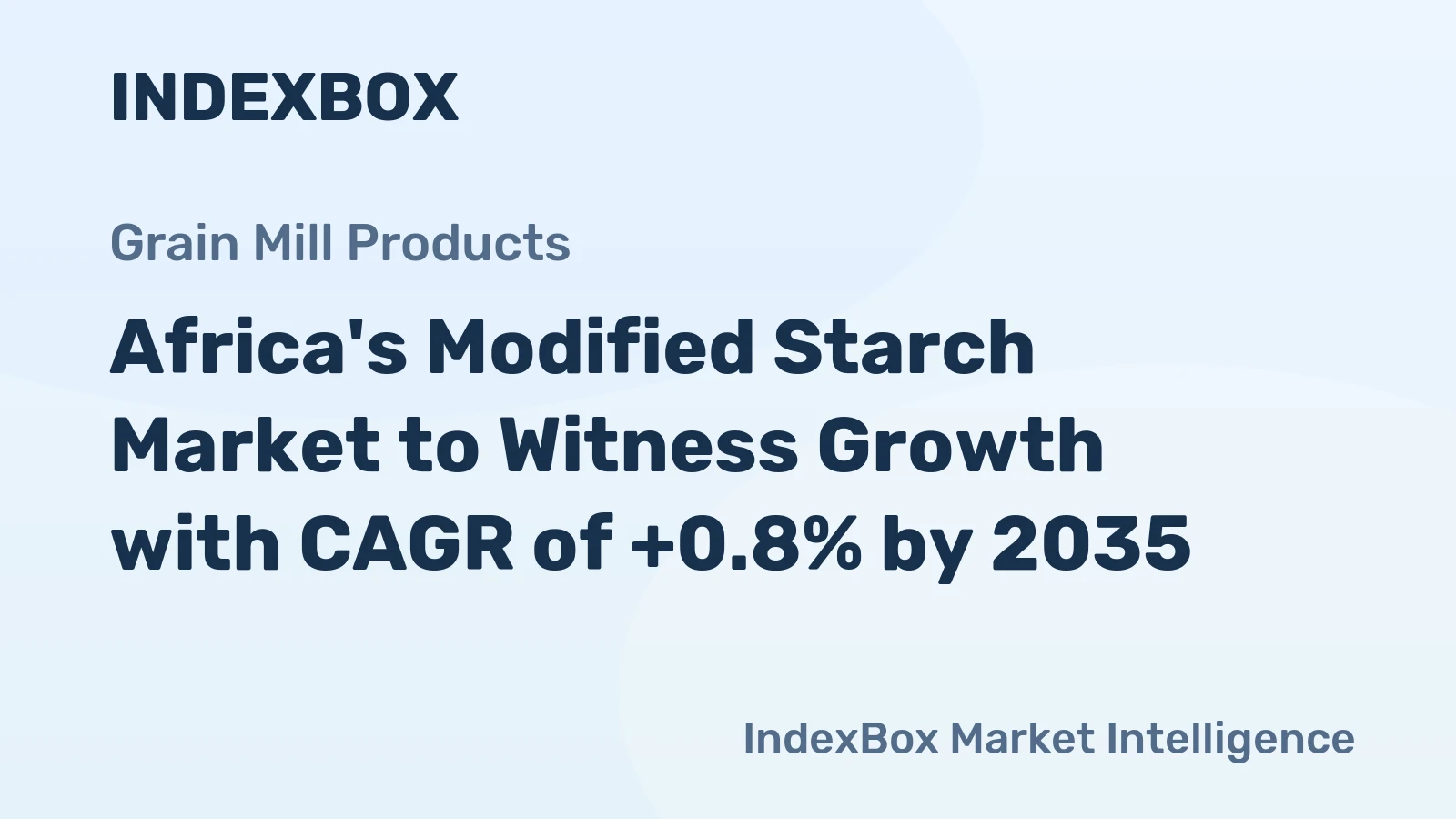 Africa's Modified Starch Market to Witness Growth with CAGR of +0.8% by 2035