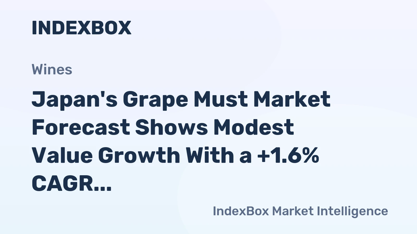Japan's Grape Must Market Forecast Shows Modest Value Growth With a +1.6% CAGR Through 2035