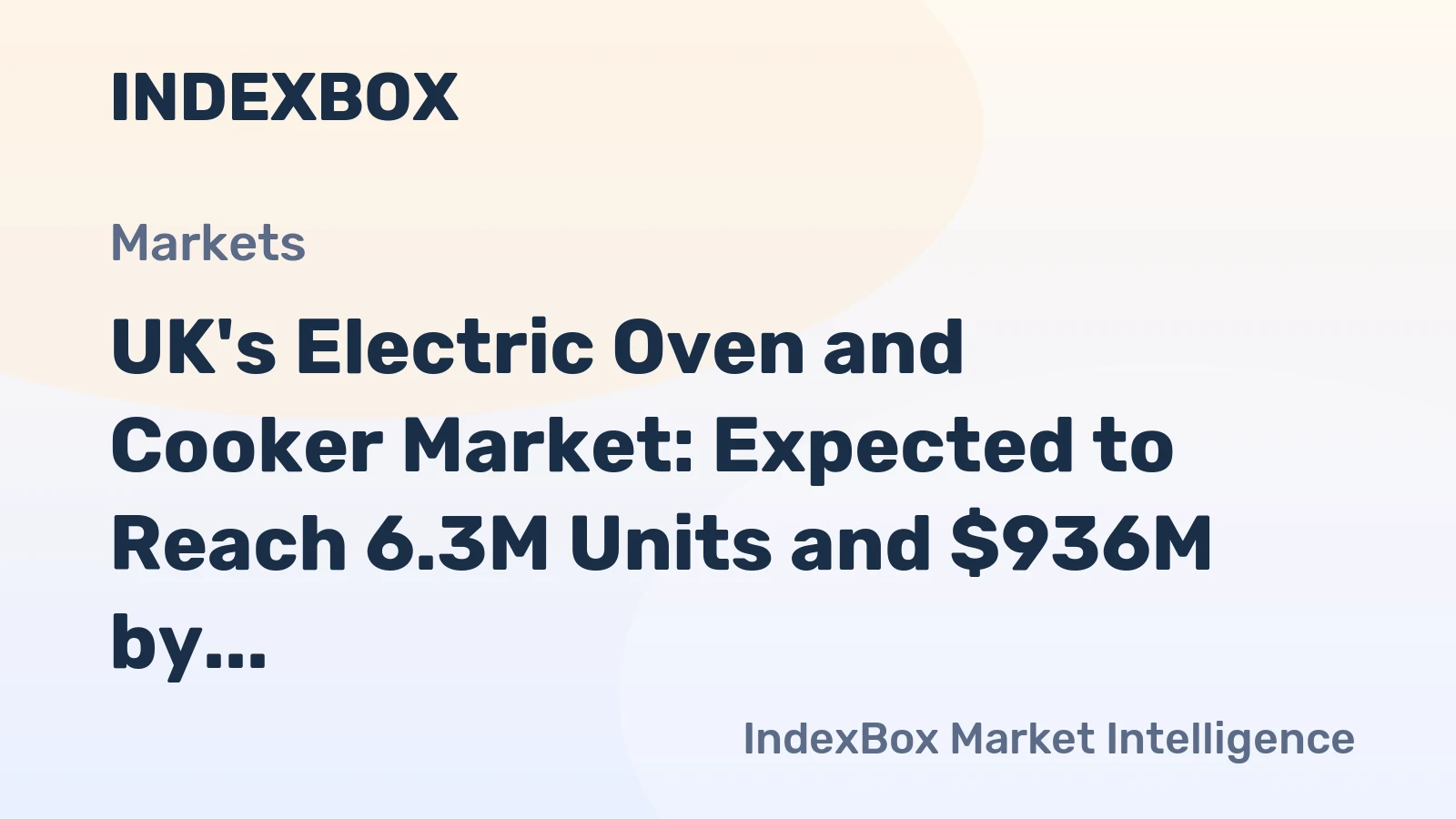 UK's Electric Oven and Cooker Market: Expected to Reach 6.3M Units and $936M by 2035