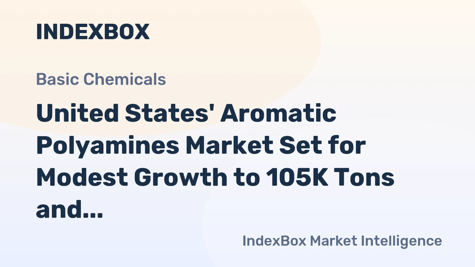 United States' Aromatic Polyamines Market Set for Modest Growth to 105K Tons and $469M