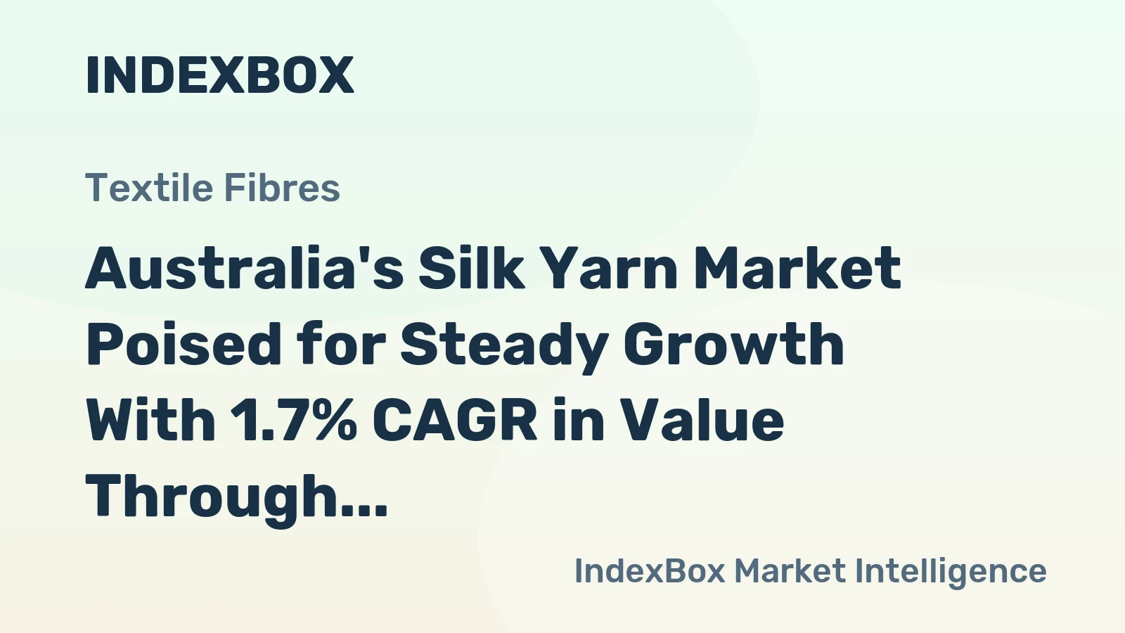 Australia's Silk Yarn Market Poised for Steady Growth With 1.7% CAGR in Value Through 2035
