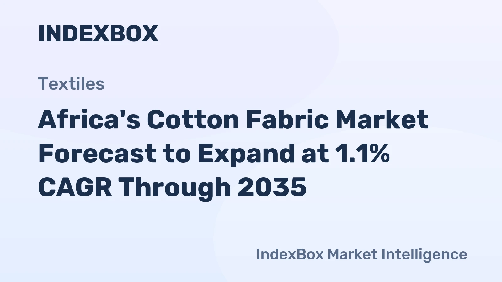 Africa's Cotton Fabric Market Forecast to Expand at 1.1% CAGR Through 2035