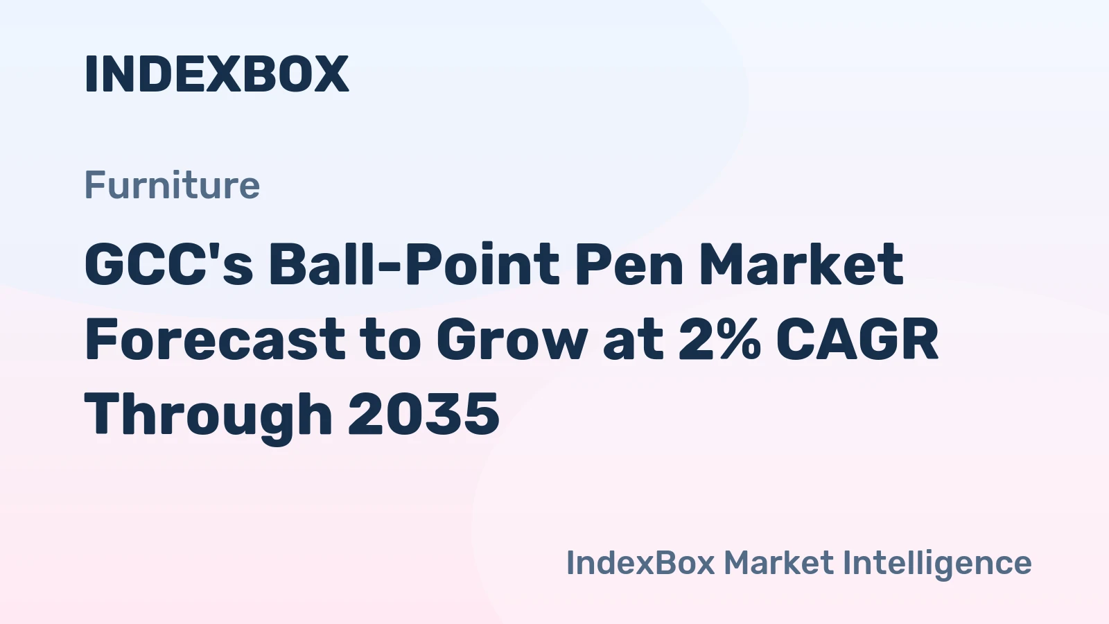 GCC's Ball-Point Pen Market Forecast to Grow at 2% CAGR Through 2035