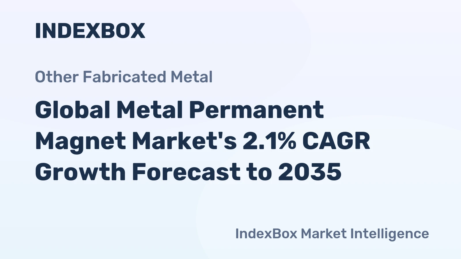 Global Metal Permanent Magnet Market's 2.1% CAGR Growth Forecast to 2035