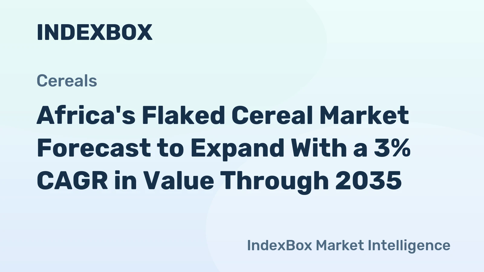 Africa's Flaked Cereal Market Forecast to Expand With a 3% CAGR in Value Through 2035
