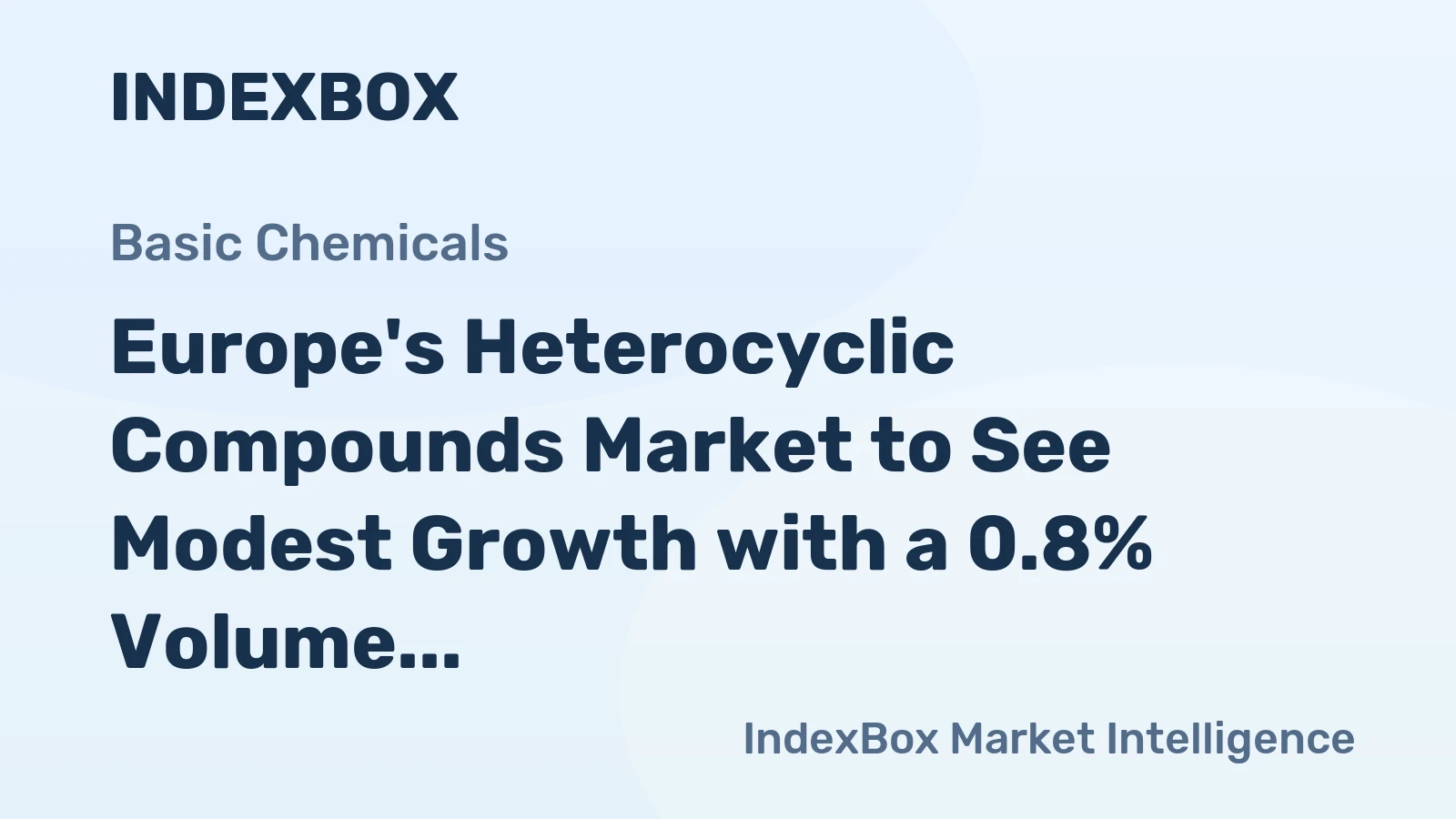 Europe's Heterocyclic Compounds Market to See Modest Growth with a 0.8% Volume CAGR Through 2035