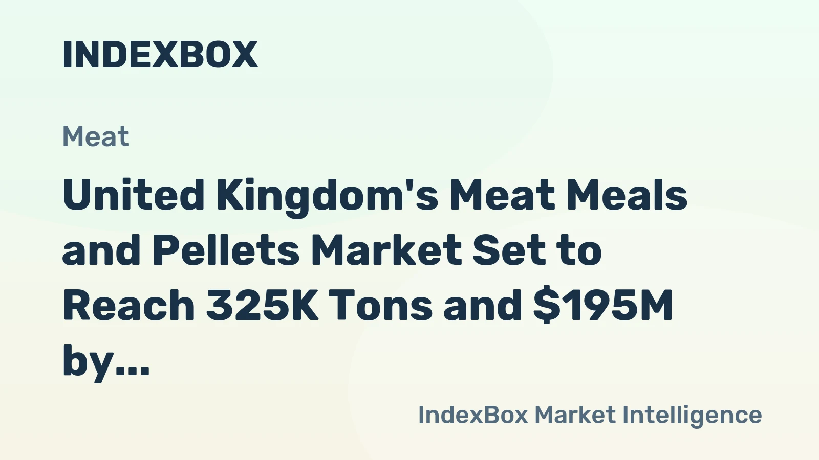 United Kingdom's Meat Meals and Pellets Market Set to Reach 325K Tons and $195M by 2035