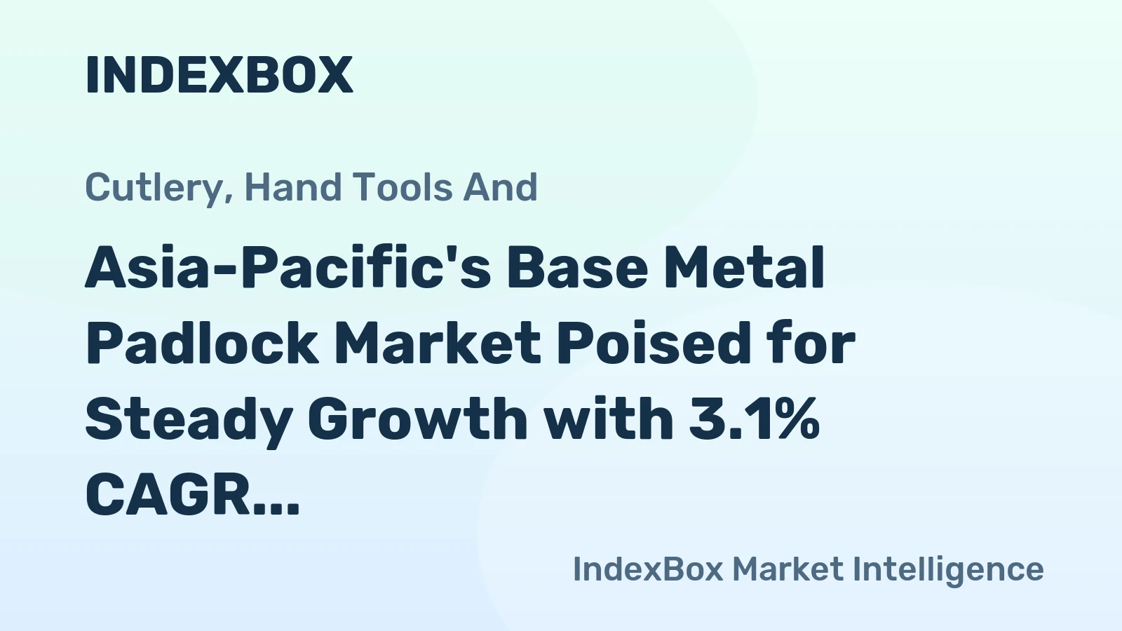Asia-Pacific's Base Metal Padlock Market Poised for Steady Growth with 3.1% CAGR in Value