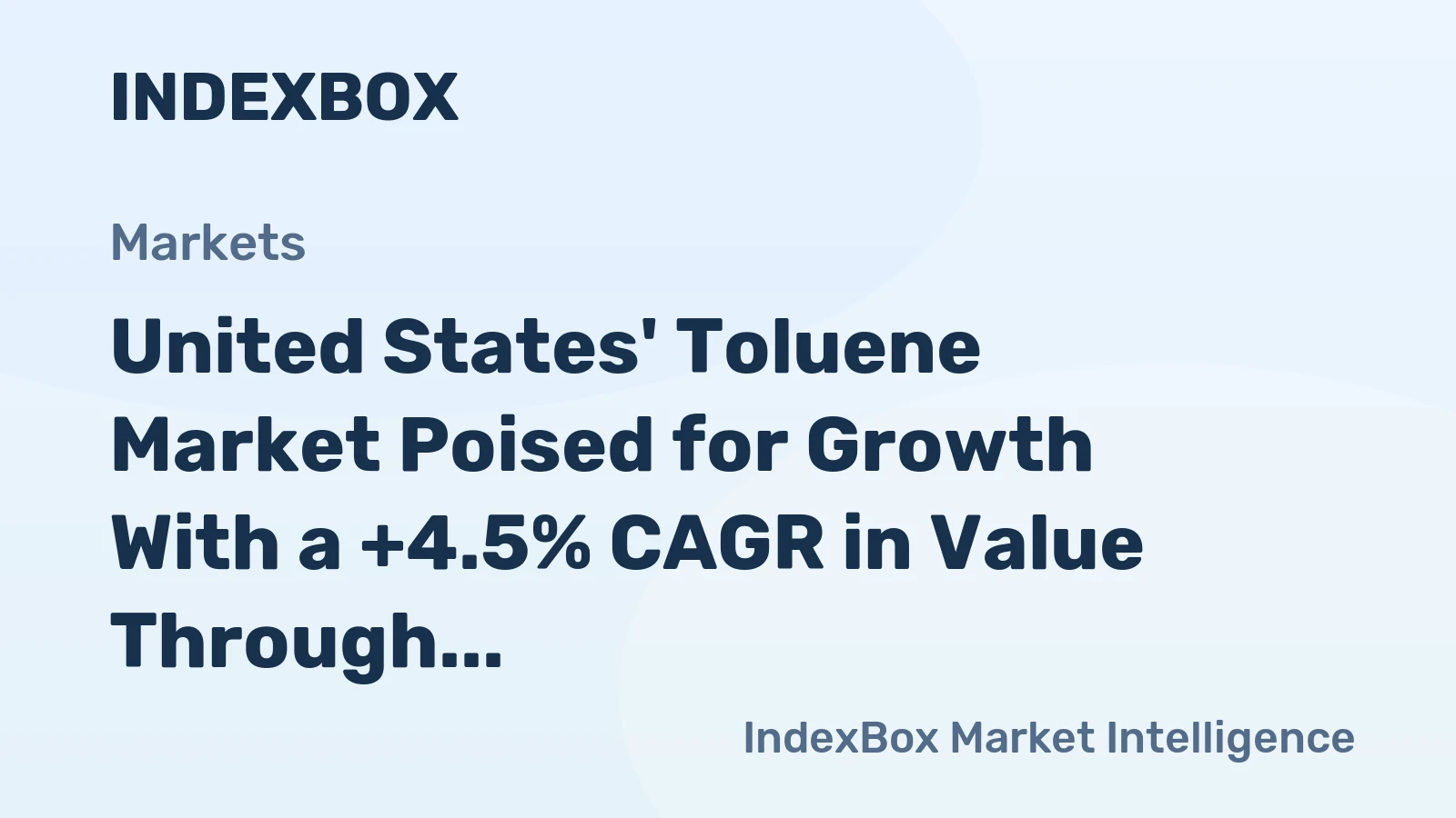 United States' Toluene Market Poised for Growth With a +4.5% CAGR in Value Through 2035