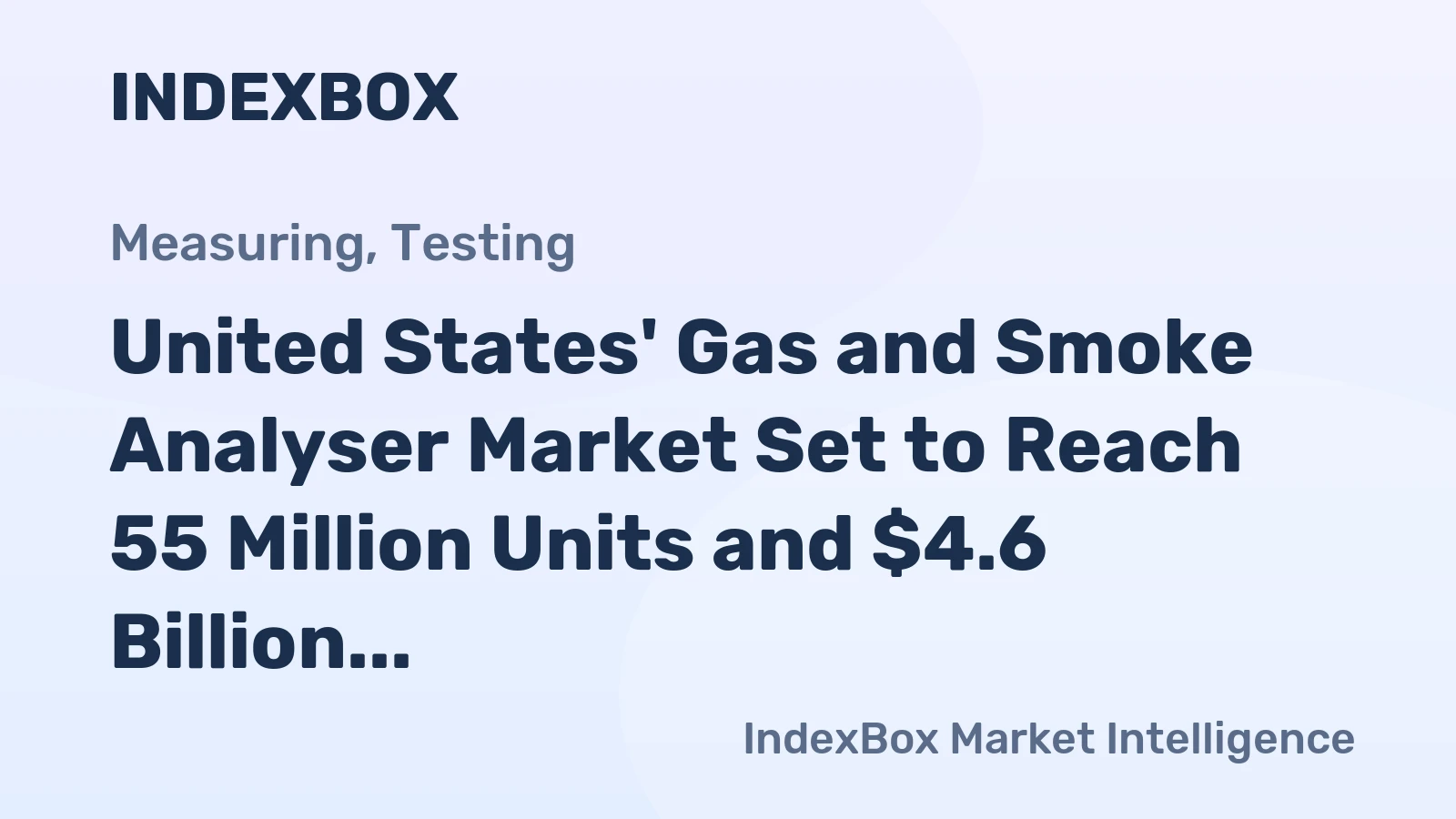 United States' Gas and Smoke Analyser Market Set to Reach 55 Million Units and $4.6 Billion by 2035
