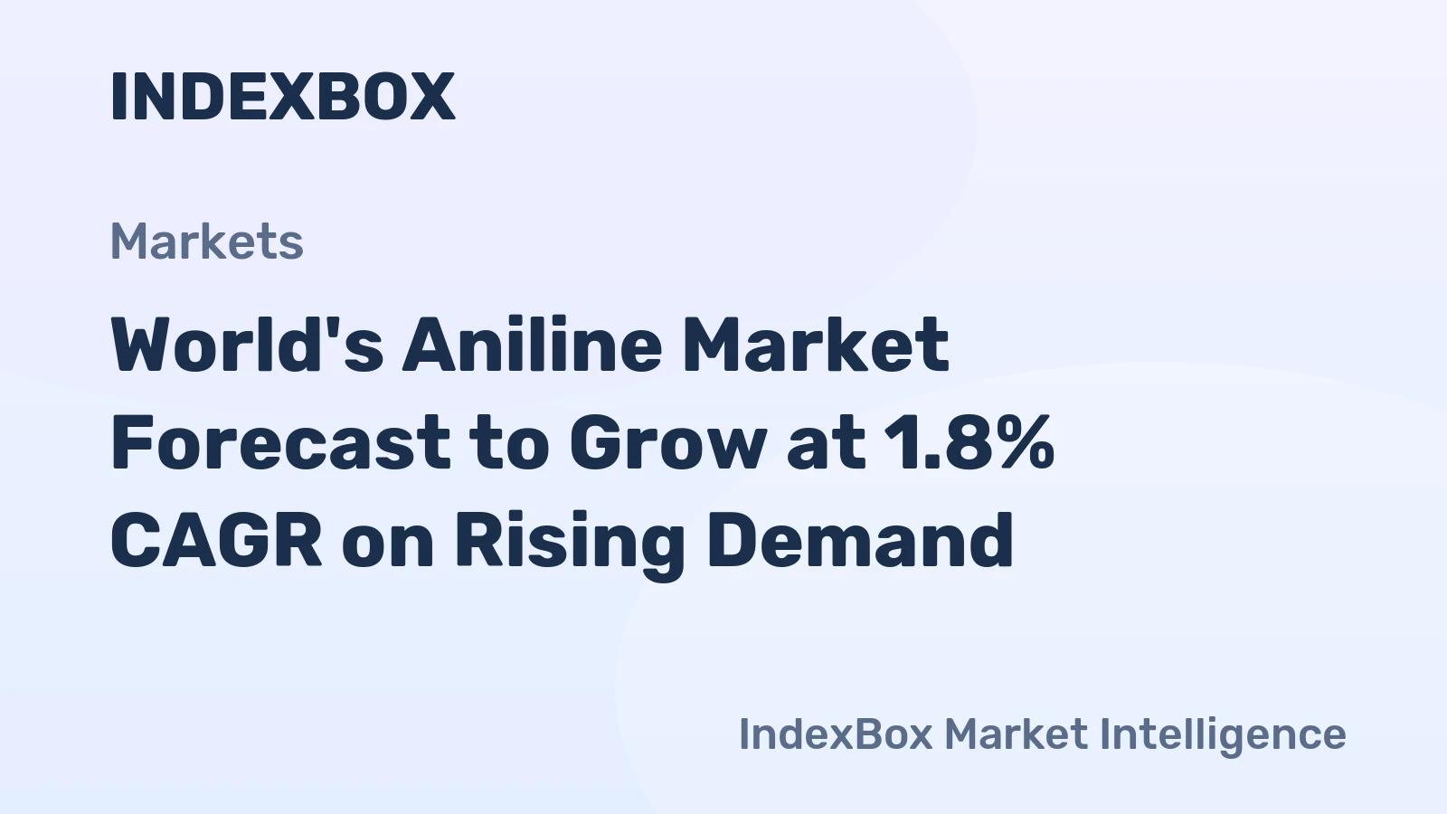 World's Aniline Market Forecast to Grow at 1.8% CAGR on Rising Demand