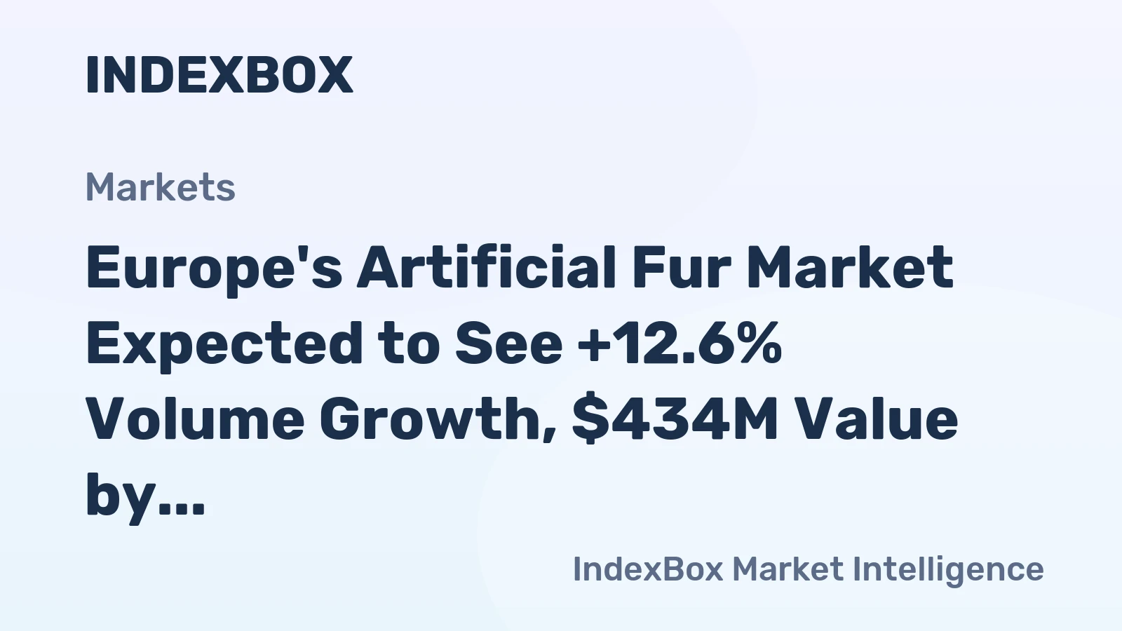 Europe's Artificial Fur Market Expected to See +12.6% Volume Growth, $434M Value by 2035