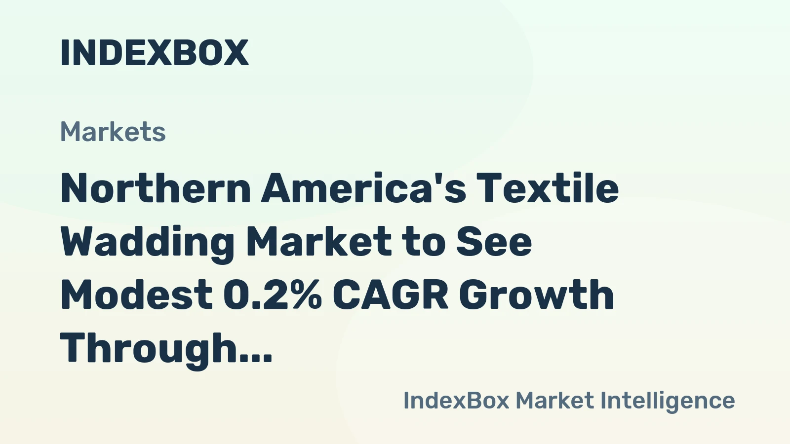 Northern America's Textile Wadding Market to See Modest 0.2% CAGR Growth Through 2035