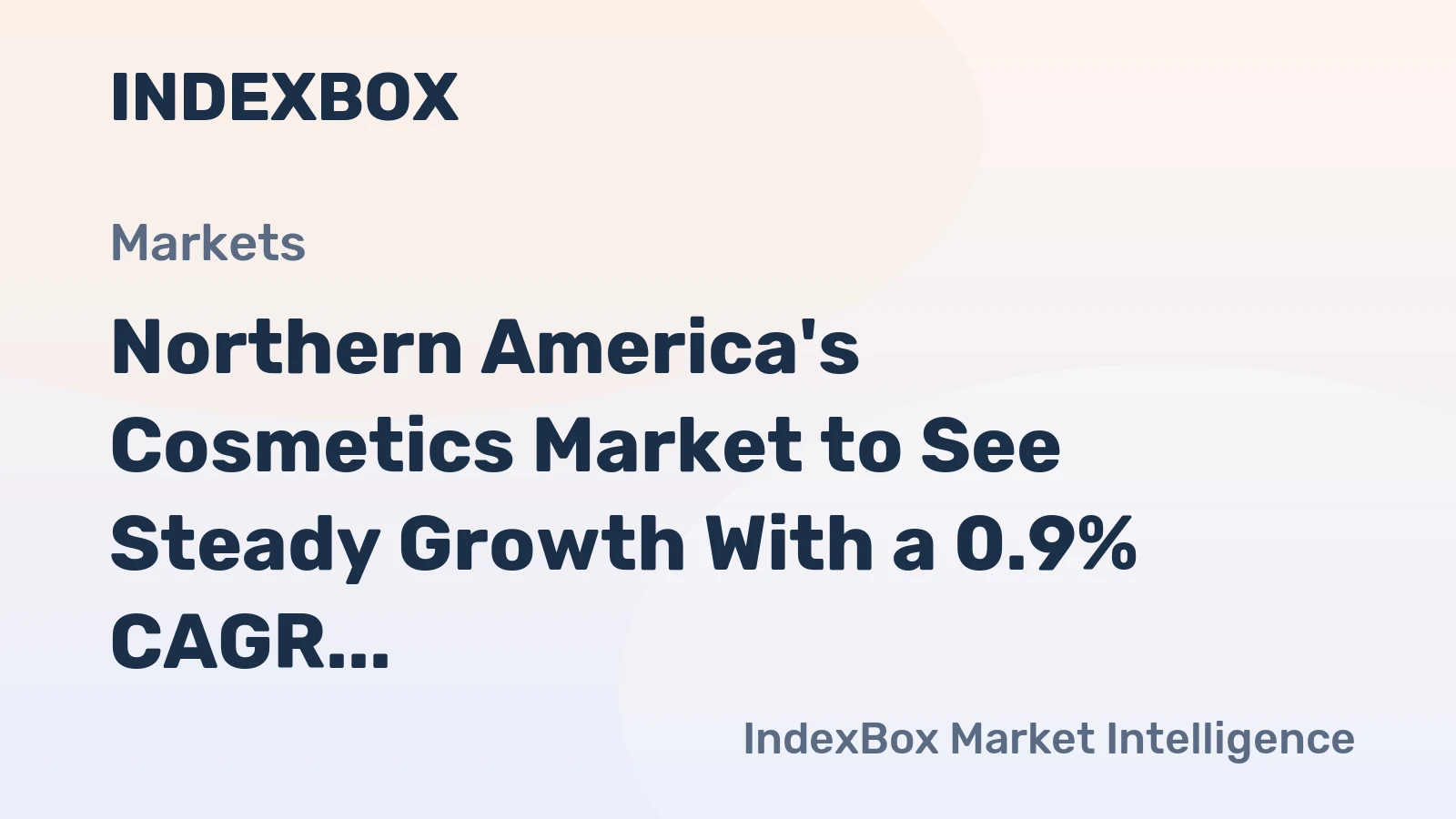 Northern America's Cosmetics Market to See Steady Growth With a 0.9% CAGR Through 2035