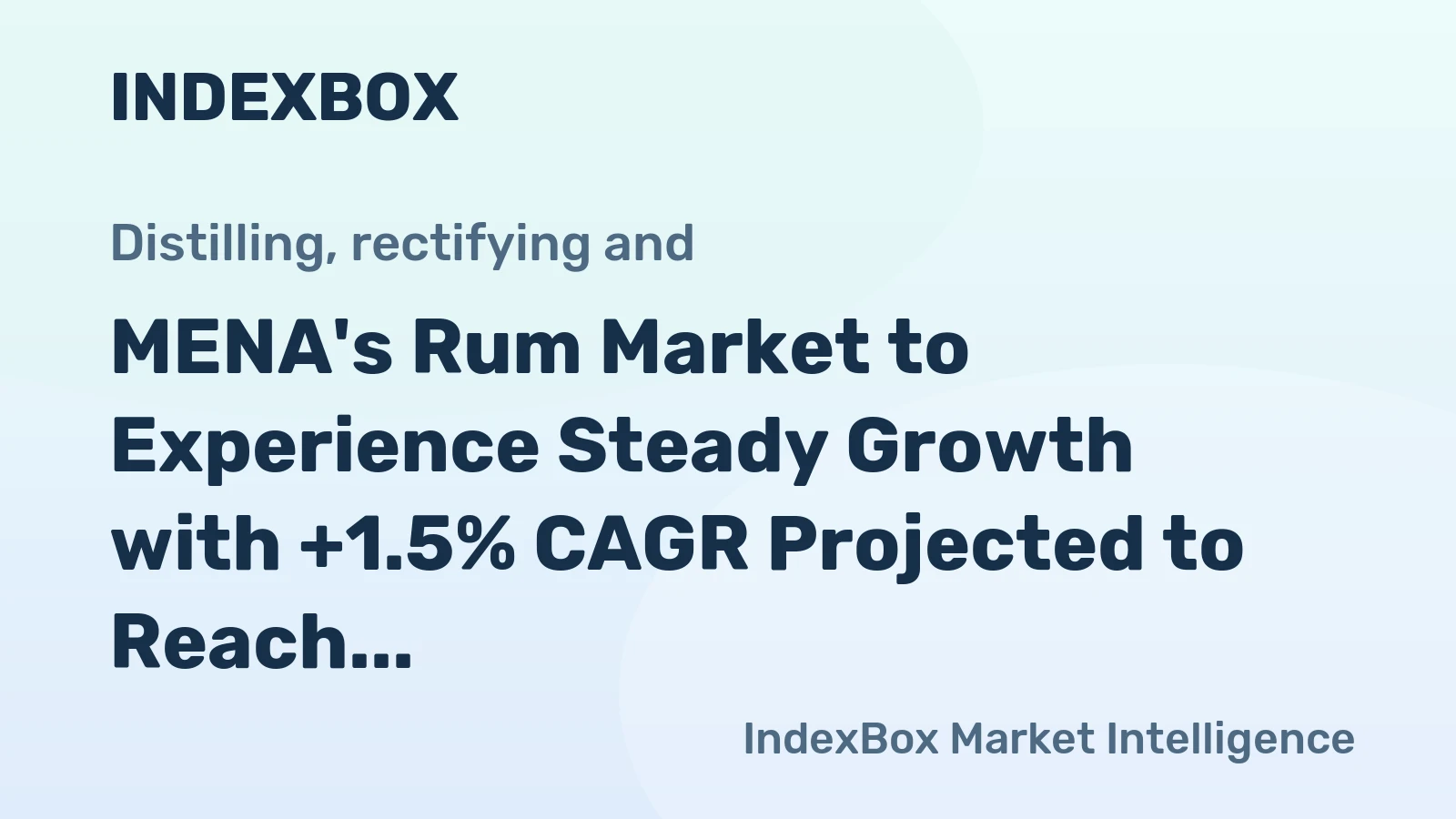 MENA's Rum Market to Experience Steady Growth with +1.5% CAGR Projected to Reach 38M Litres by 2035