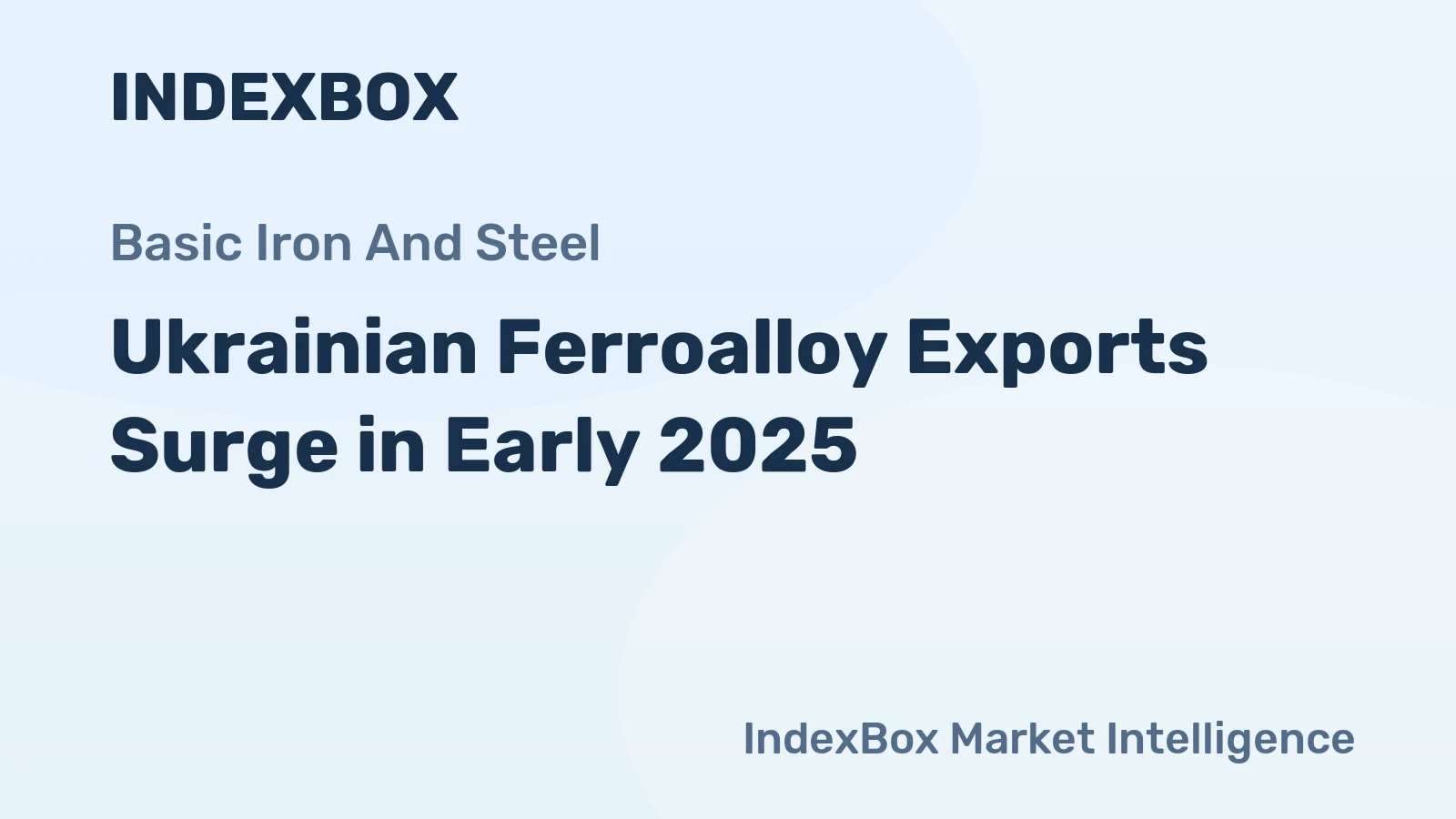 Ukrainian Ferroalloy Exports Surge in Early 2025