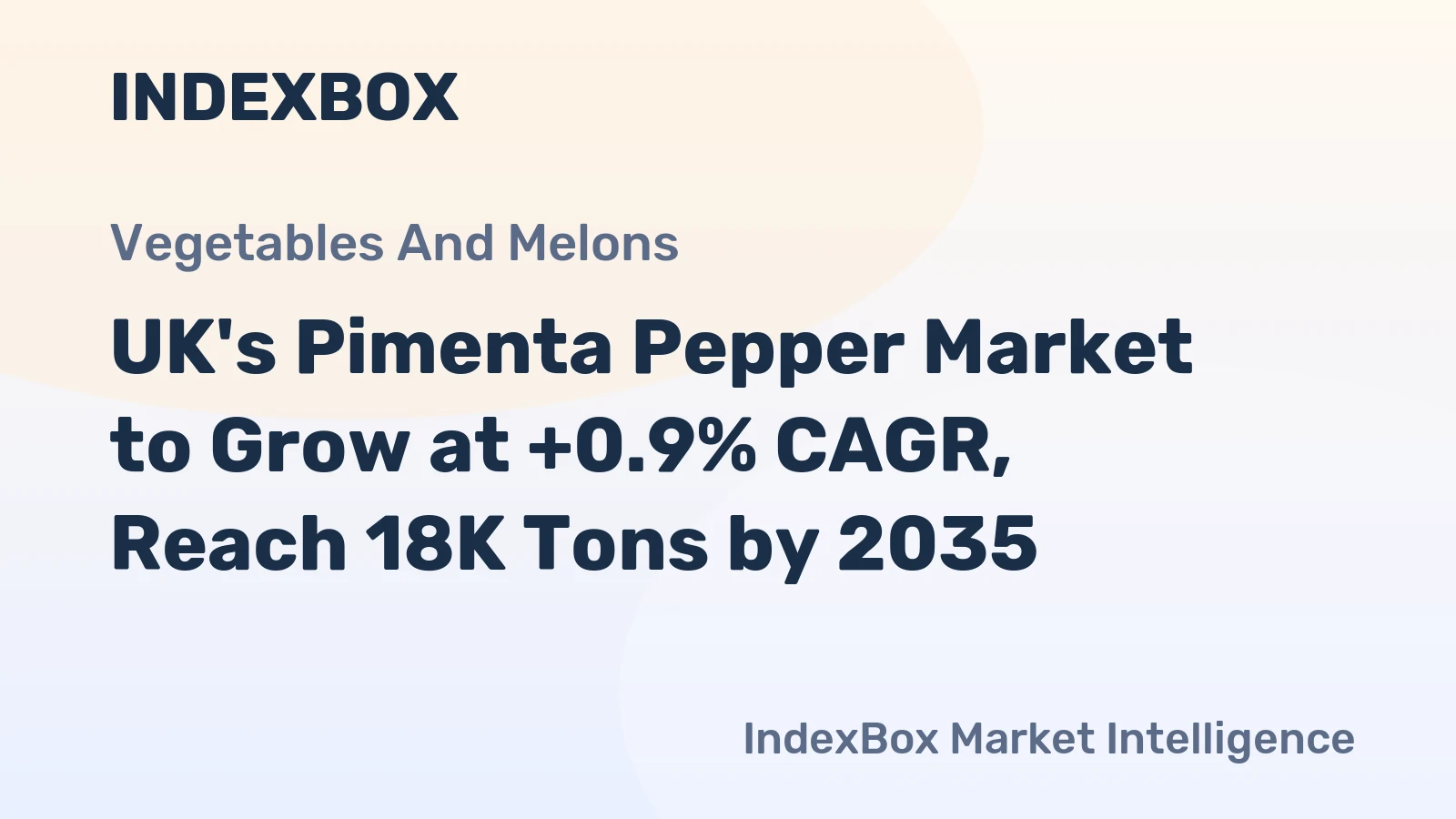UK's Pimenta Pepper Market to Grow at +0.9% CAGR, Reach 18K Tons by 2035