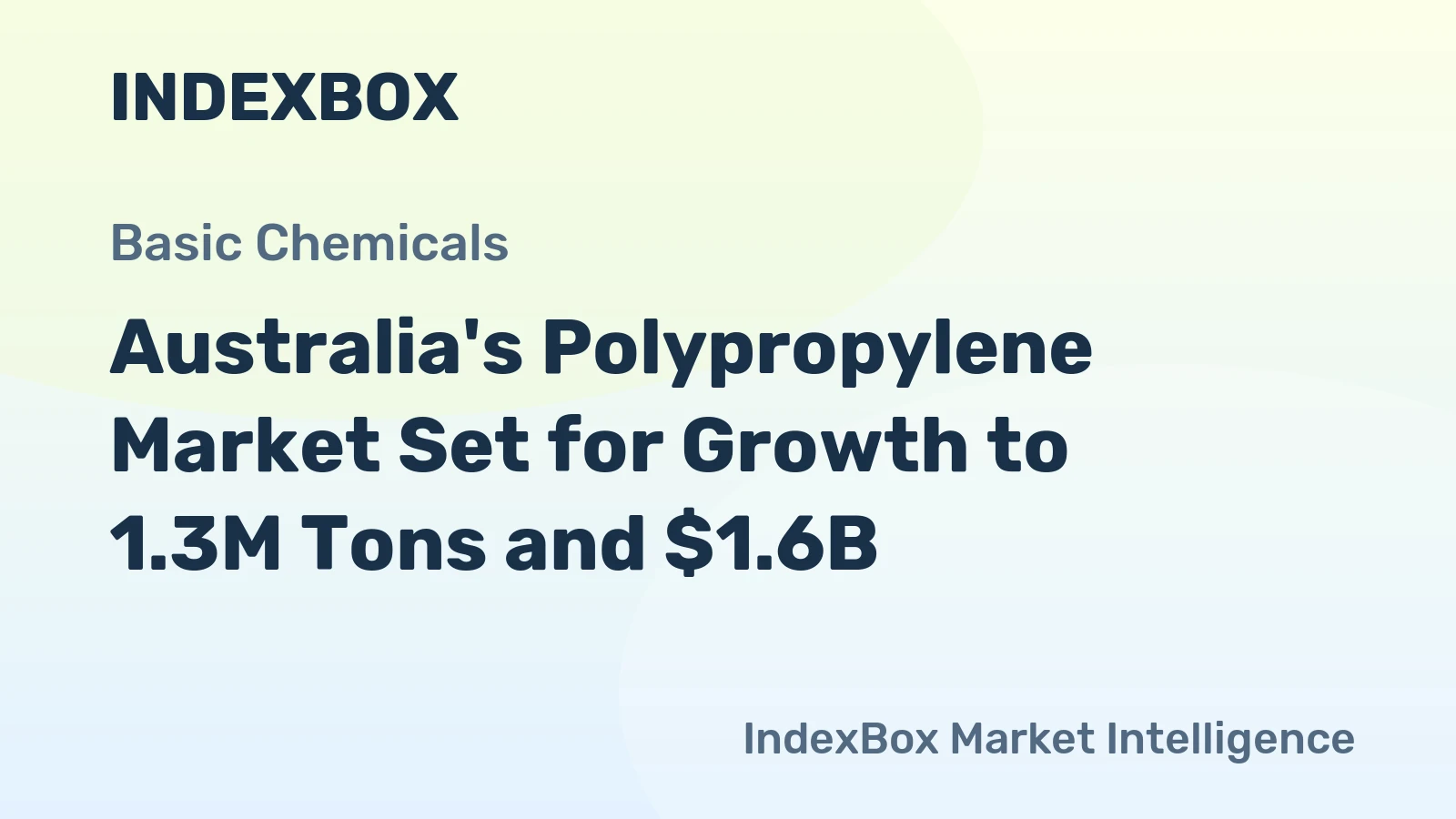 Australia's Polypropylene Market Set for Growth to 1.3M Tons and $1.6B