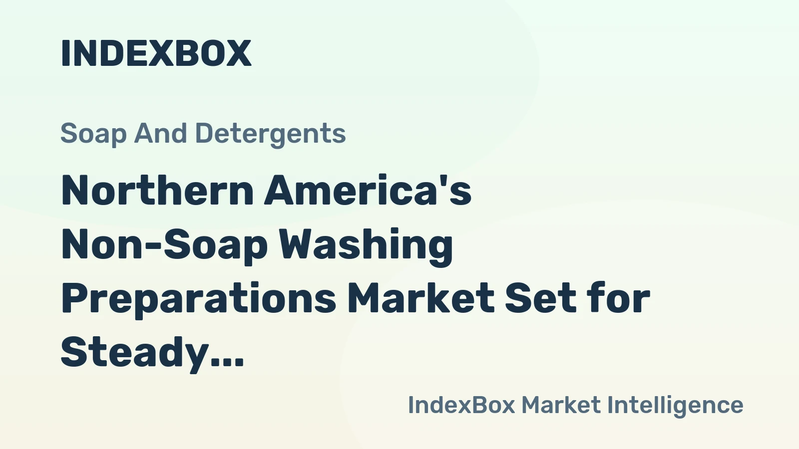 Northern America's Non-Soap Washing Preparations Market Set for Steady 2.4% CAGR Growth