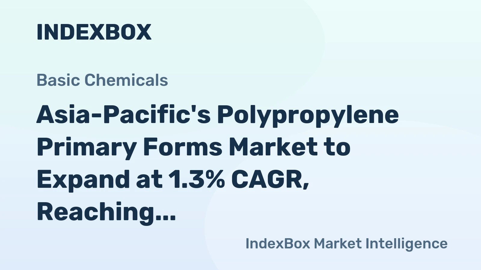 Asia-Pacific's Polypropylene Primary Forms Market to Expand at 1.3% CAGR, Reaching 45M Tons by 2035