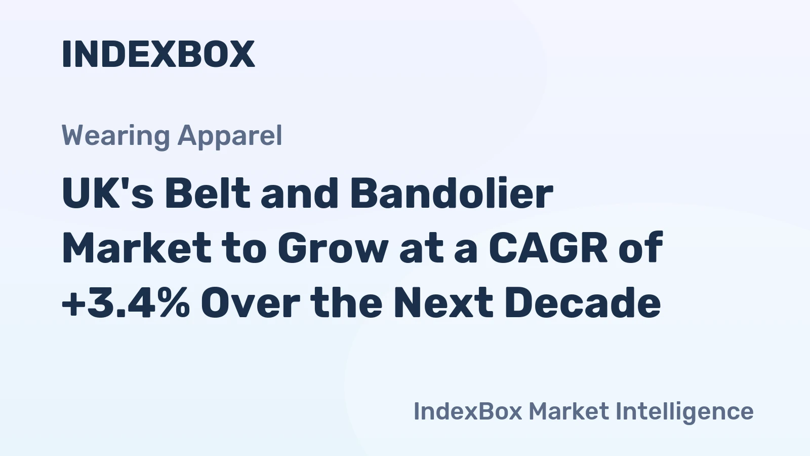 UK's Belt and Bandolier Market to Grow at a CAGR of +3.4% Over the Next Decade
