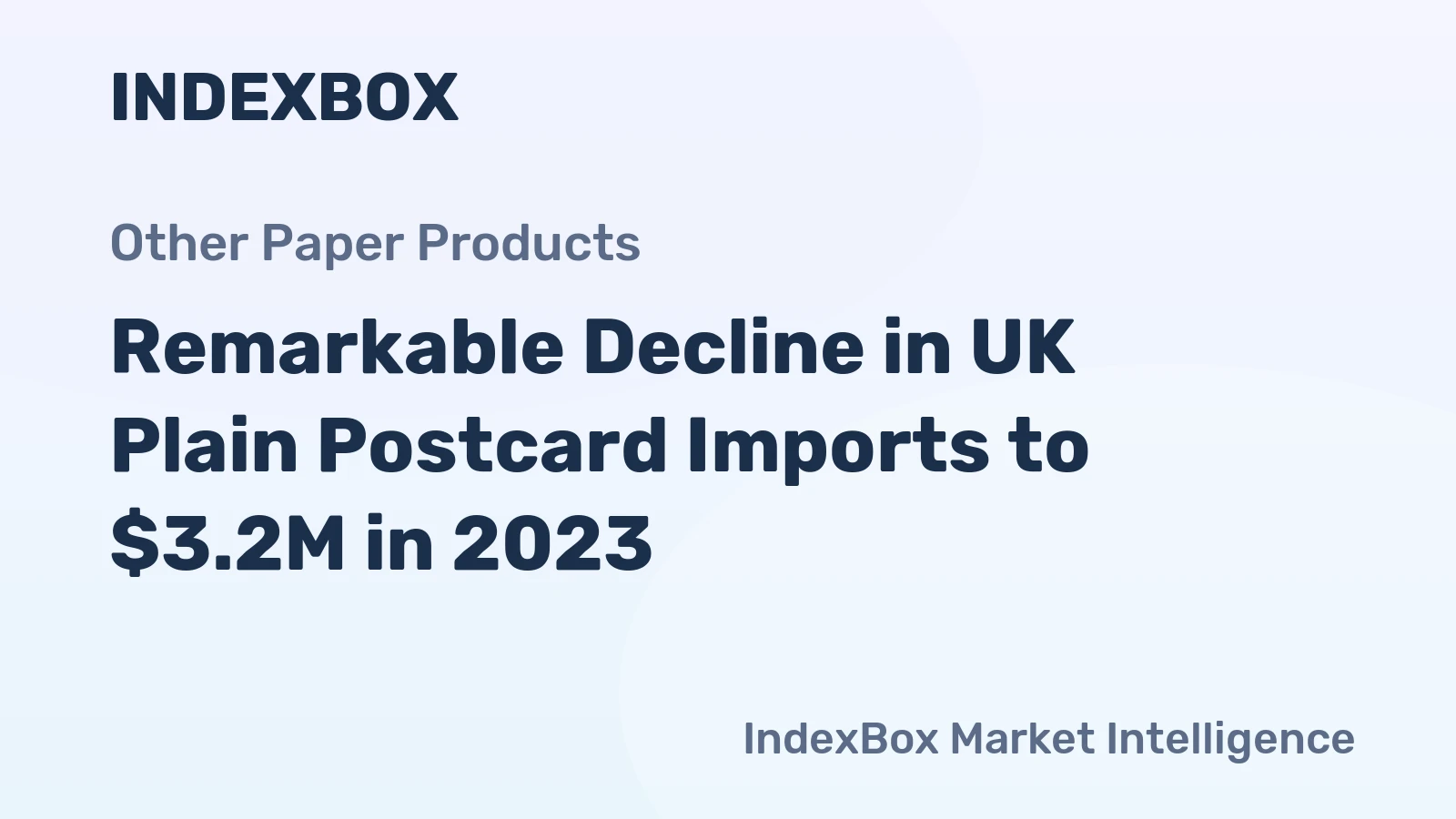 Remarkable Decline in UK Plain Postcard Imports to $3.2M in 2023