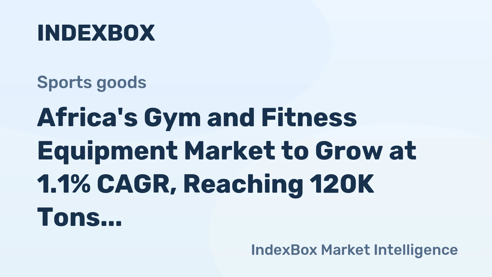 Africa's Gym and Fitness Equipment Market to Grow at 1.1% CAGR, Reaching 120K Tons by 2035